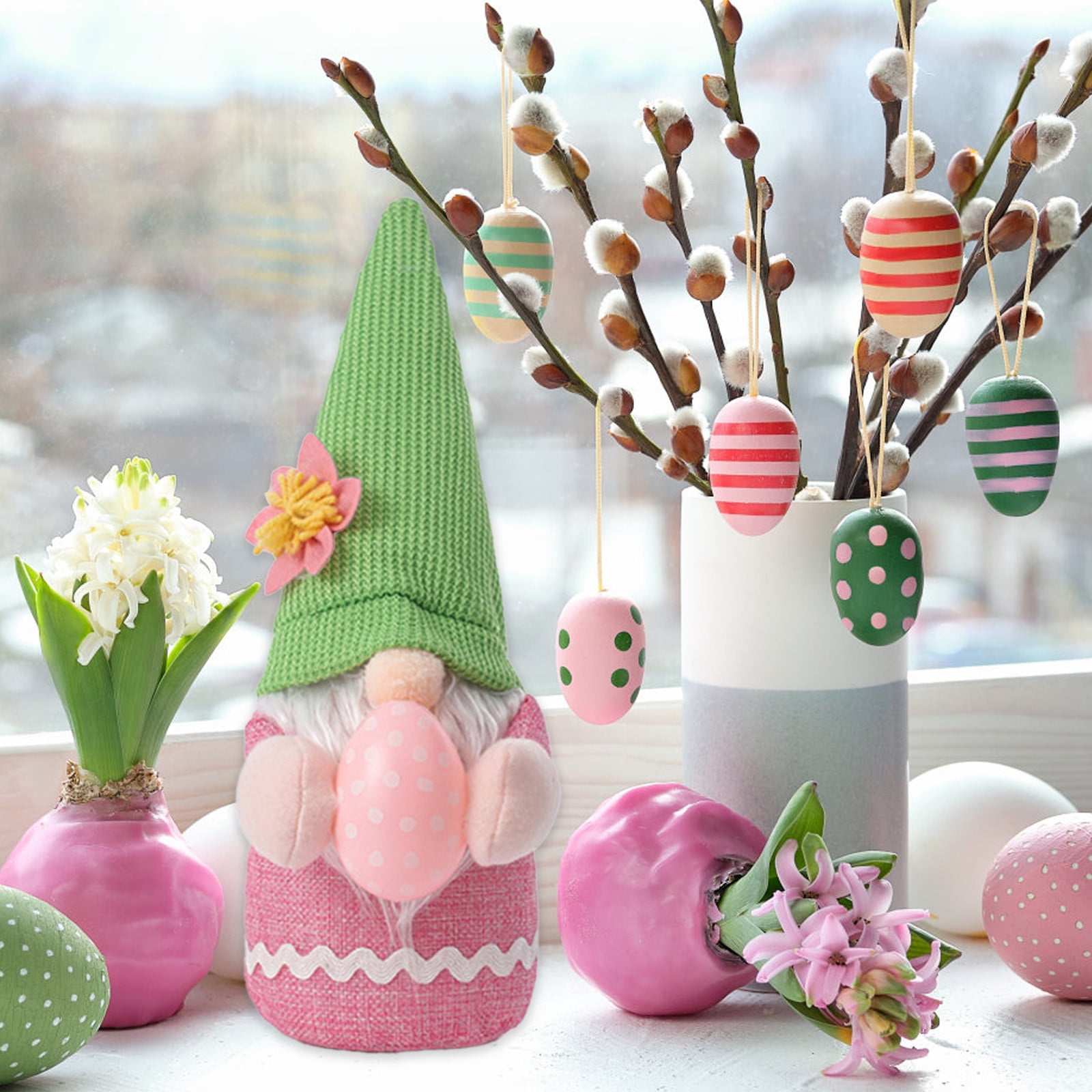 Uutvmp 12.6inch Easter Gnomes Plush Decor, Faceless Easter Bunny Gnomes ...