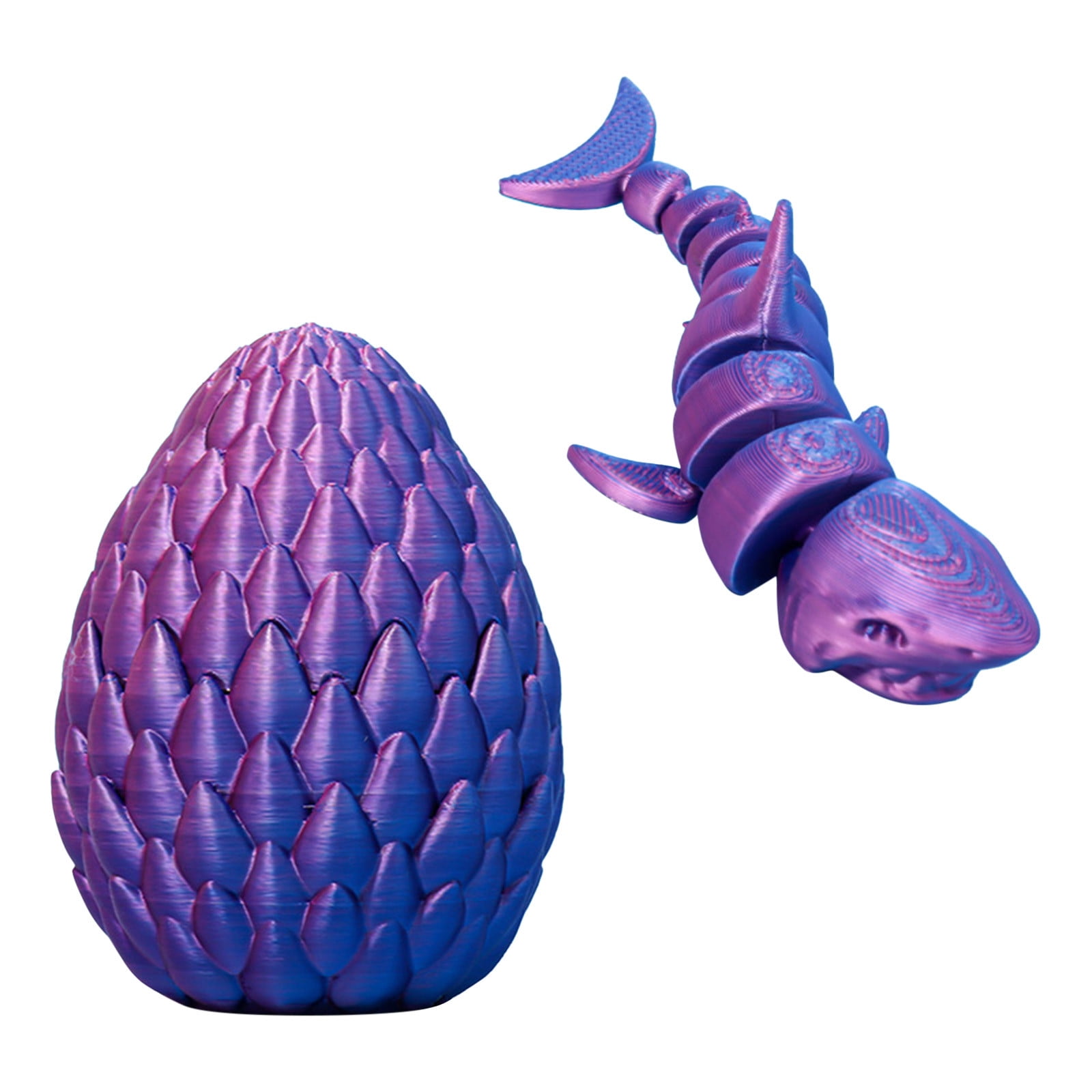 Uutvmp 3D Printed Shark Toy, 3D Printed Shark Egg with Articulated ...