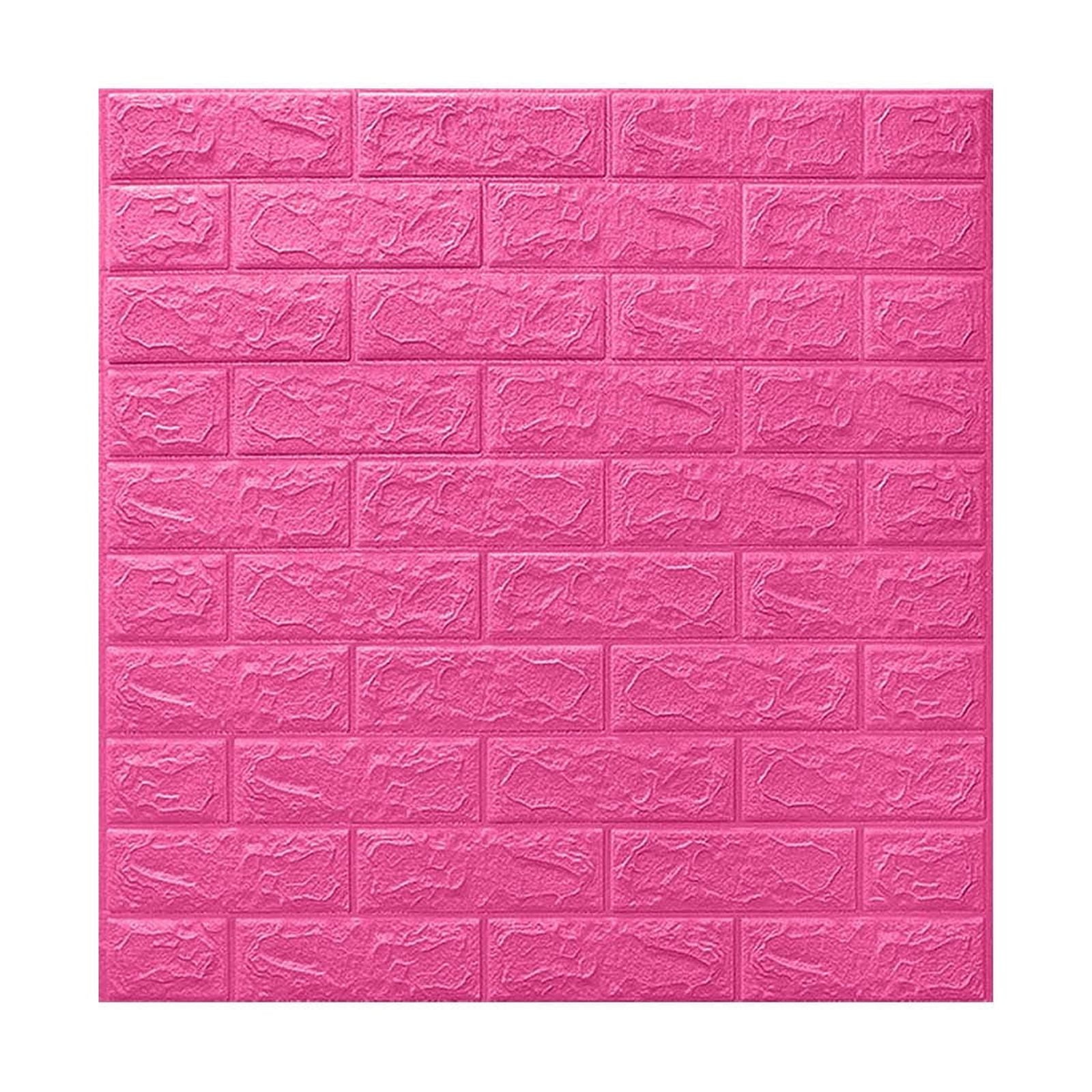 Uutvmp 3D Self-Adhesive Brick Wallpaper, 27.5x30 Inches, Waterproof EVA ...