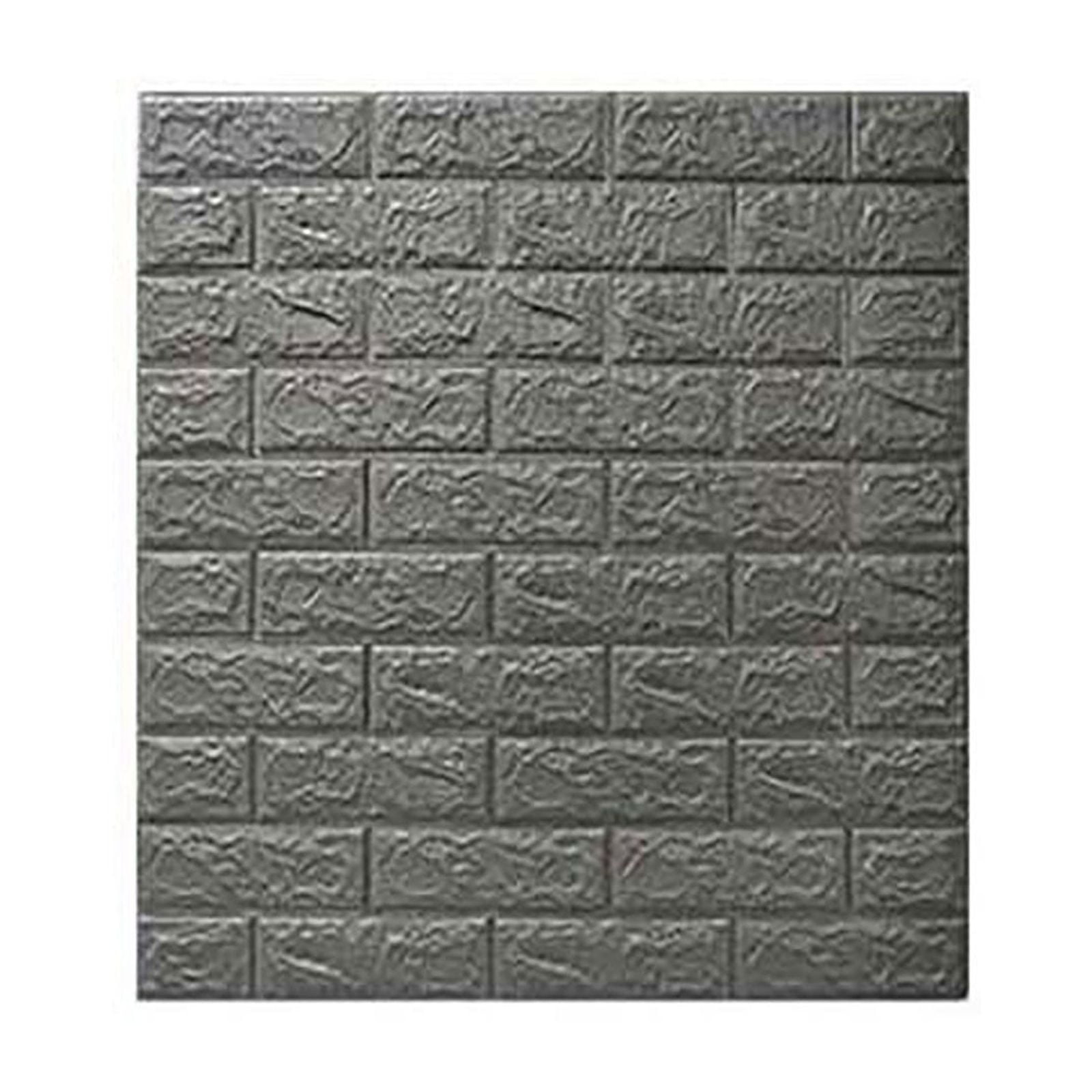 Uutvmp 3D Self-Adhesive Brick Wallpaper, 27.5x30 Inches, Waterproof EVA ...