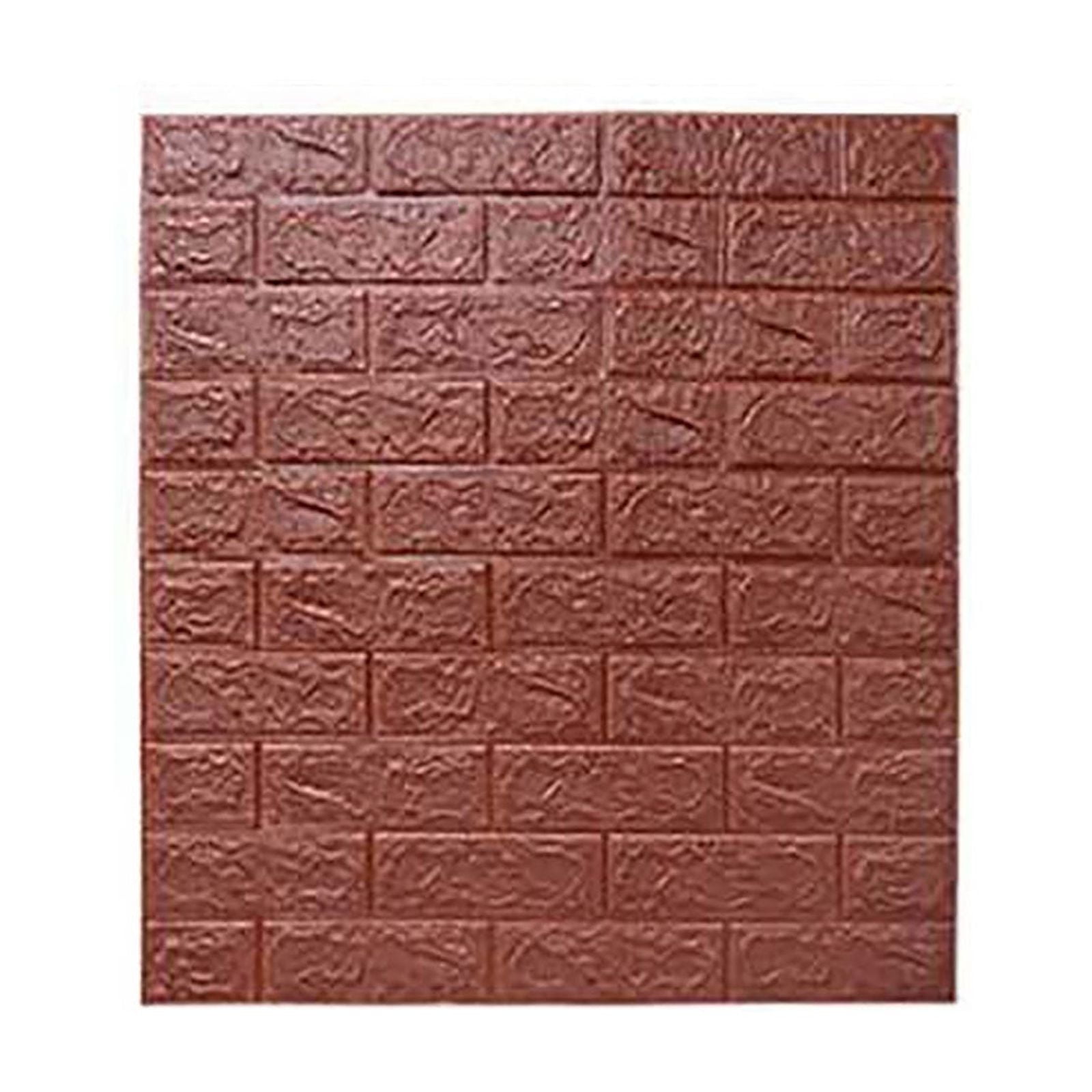 Uutvmp 3D Self-Adhesive Brick Wallpaper, 27.5x30 Inches, Waterproof EVA ...