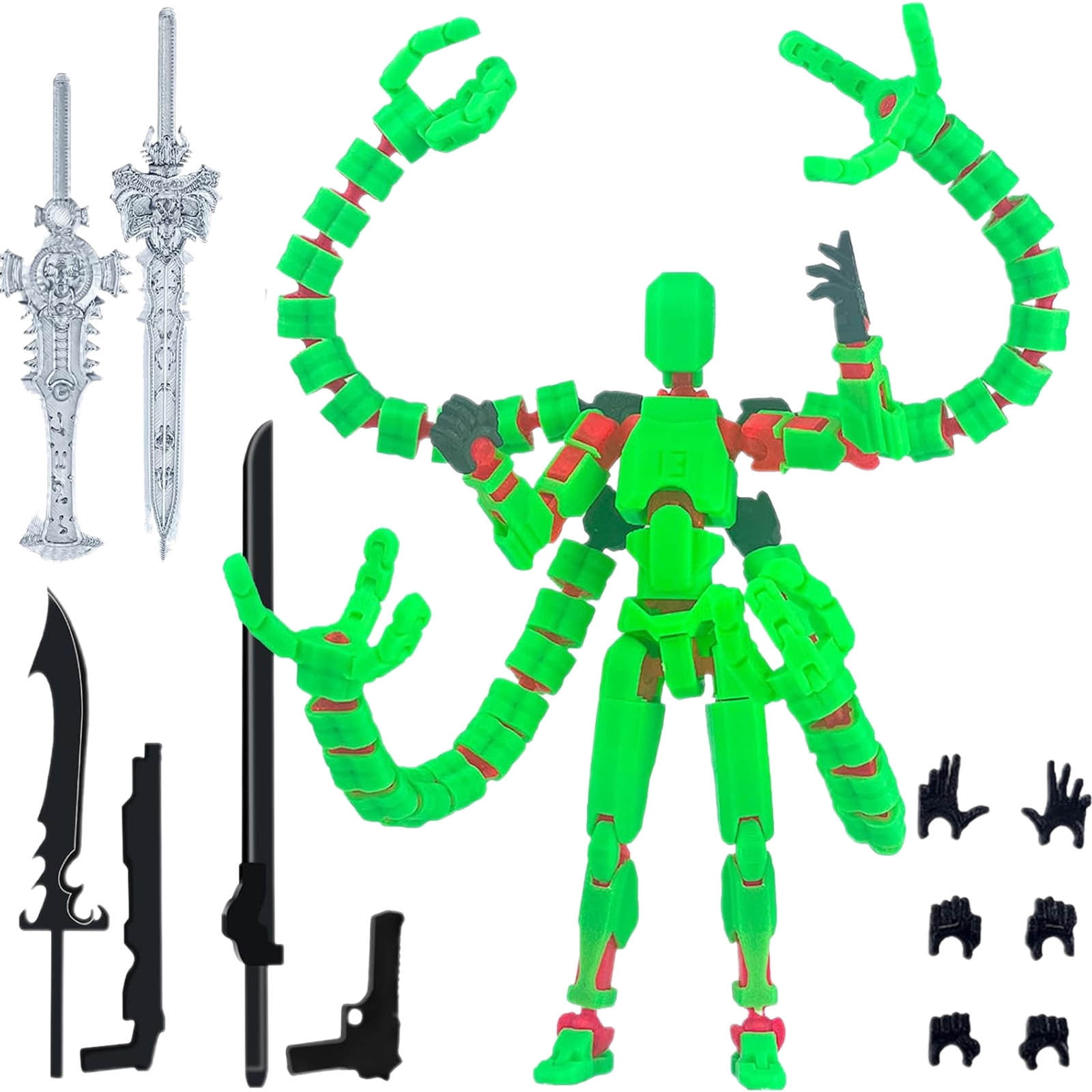 Uutvmp Already Assembled Action Figure with Accessories, Dummy Multi ...