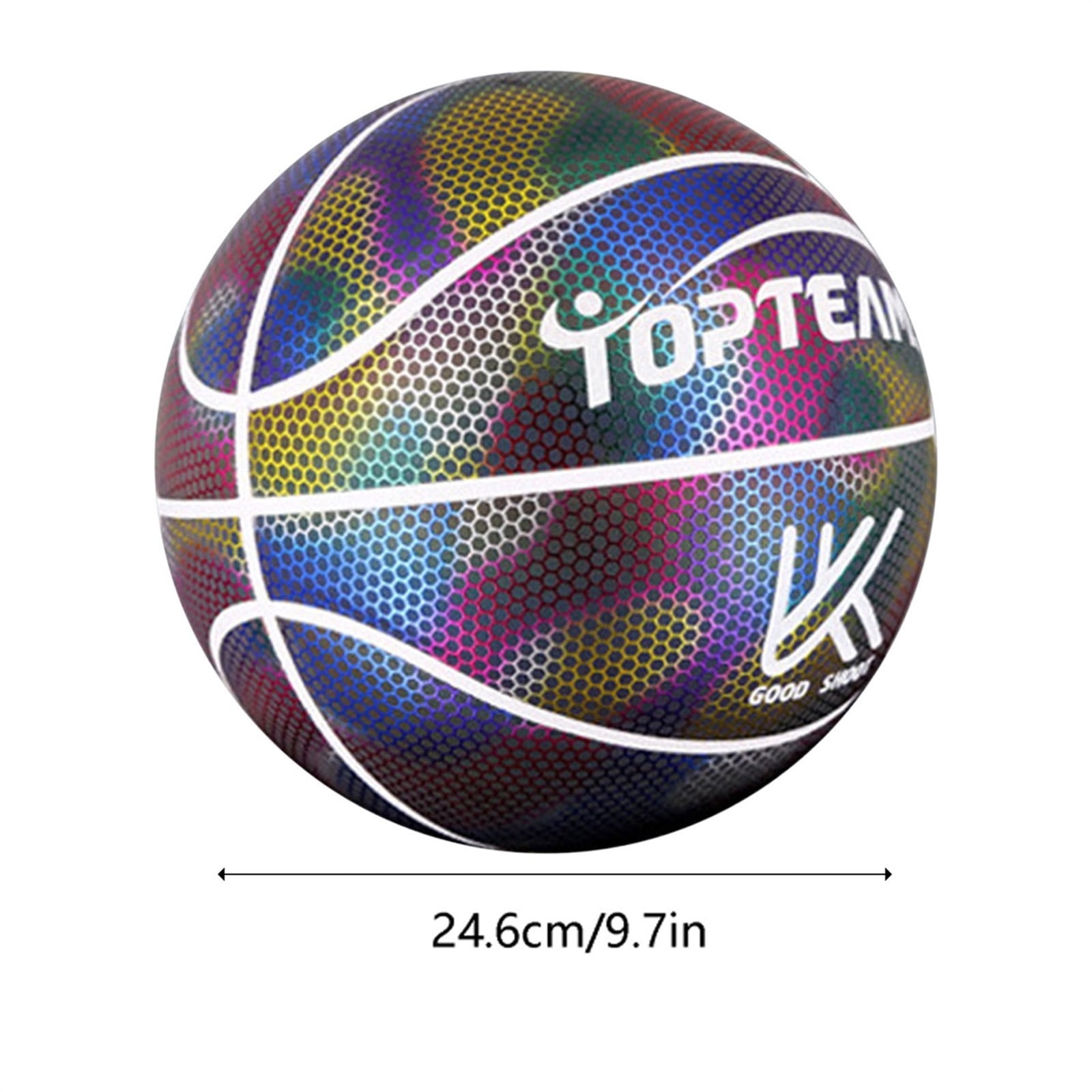 Uutvmp Basketball holographic reflective basketball indoor outdoor ...