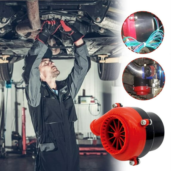 Uutvmp Car Turbo Horn,12V Modification Horn Brake Sound Horn, Turbo ...