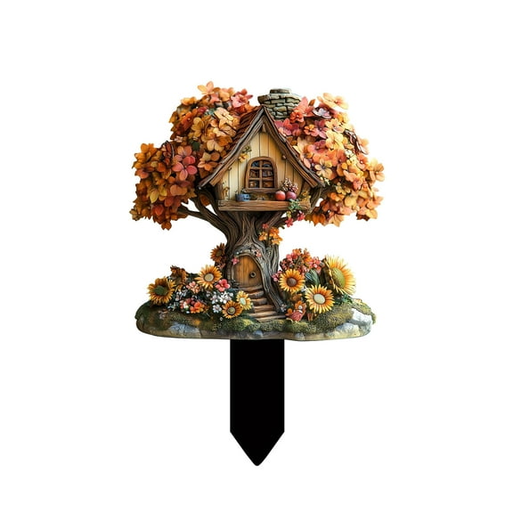 Gmogad Pub House Shaped Doorbell Pendant Outdoor Decor, Resin Vintage ...
