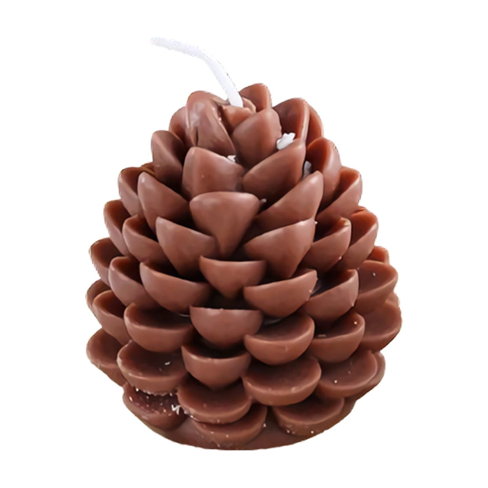 Uutvmp Christmas Pinecone Silicone Candle, 3D Pine Cone Candle Molds ...