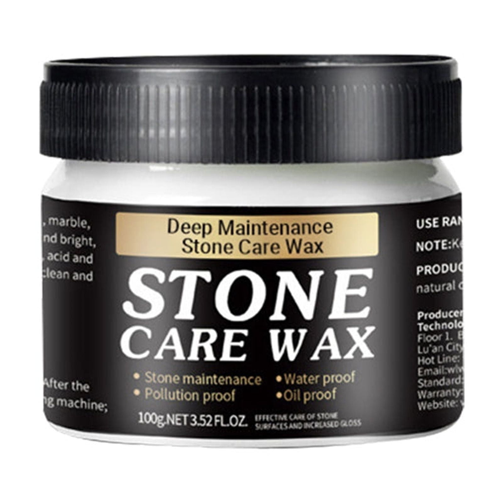 Uutvmp Cleaner and Stone Polish Care Wax, 3.5oz Restores Shine and ...