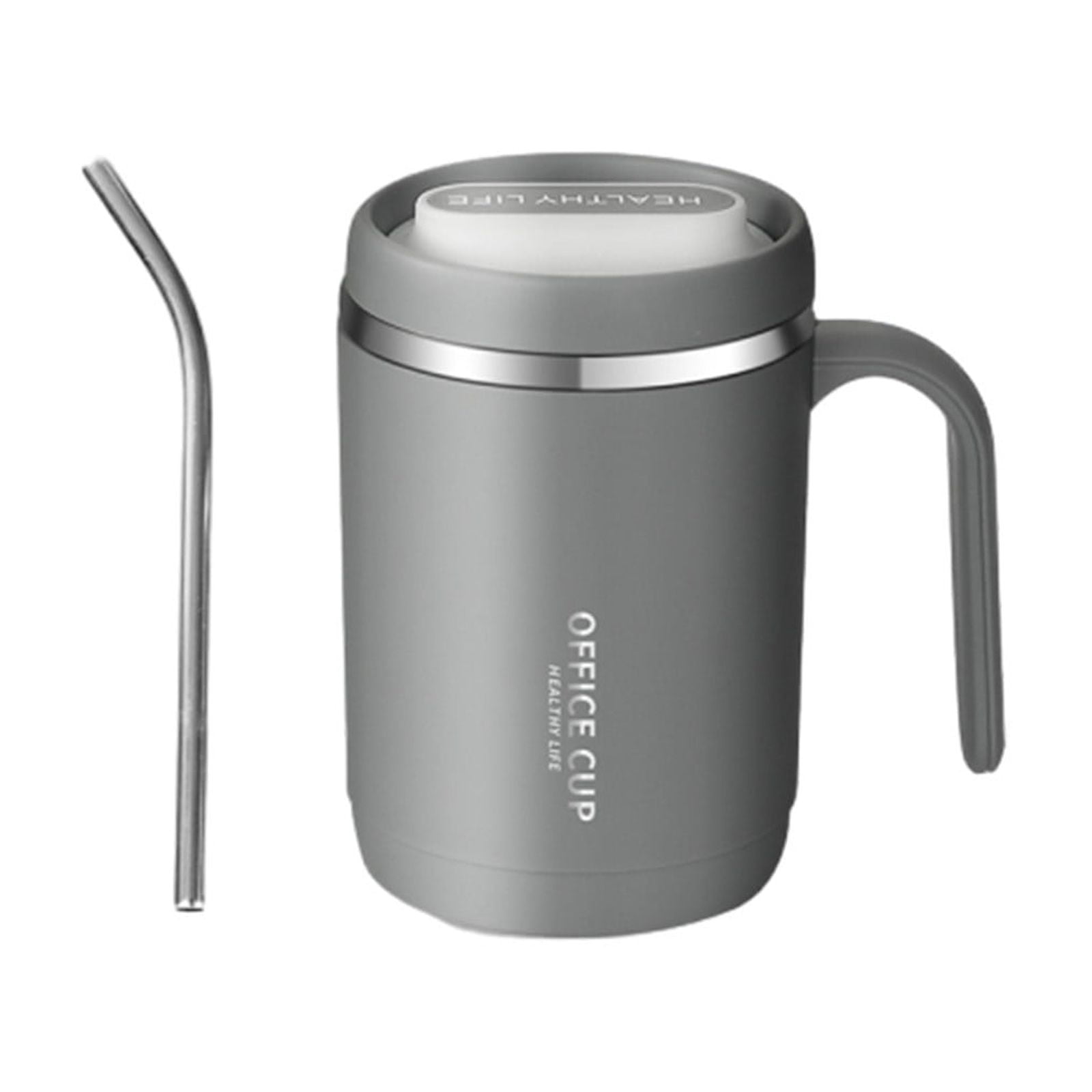 Uutvmp Coffee Mug with Handle, 500ml Insulated Stainless Steel Coffee ...