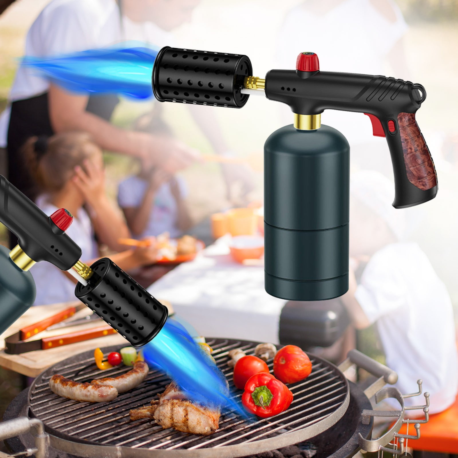 Uutvmp Culinary Kitchen Charcoal Torch Lighter, Grill Lighter Flame ...