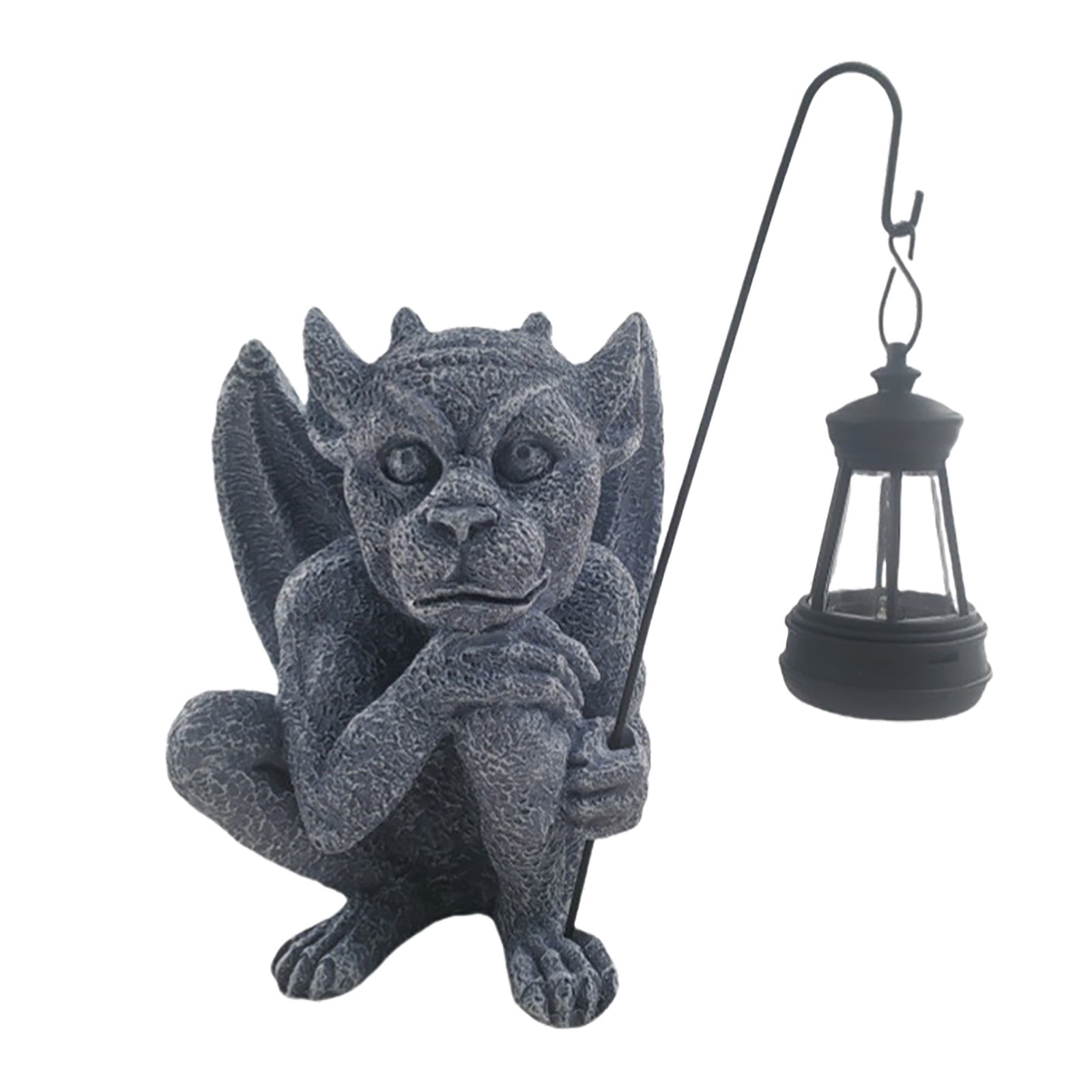Uutvmp Gargoyle Statue Outdoor with Solar Light, Gothic Gargoyle Garden ...