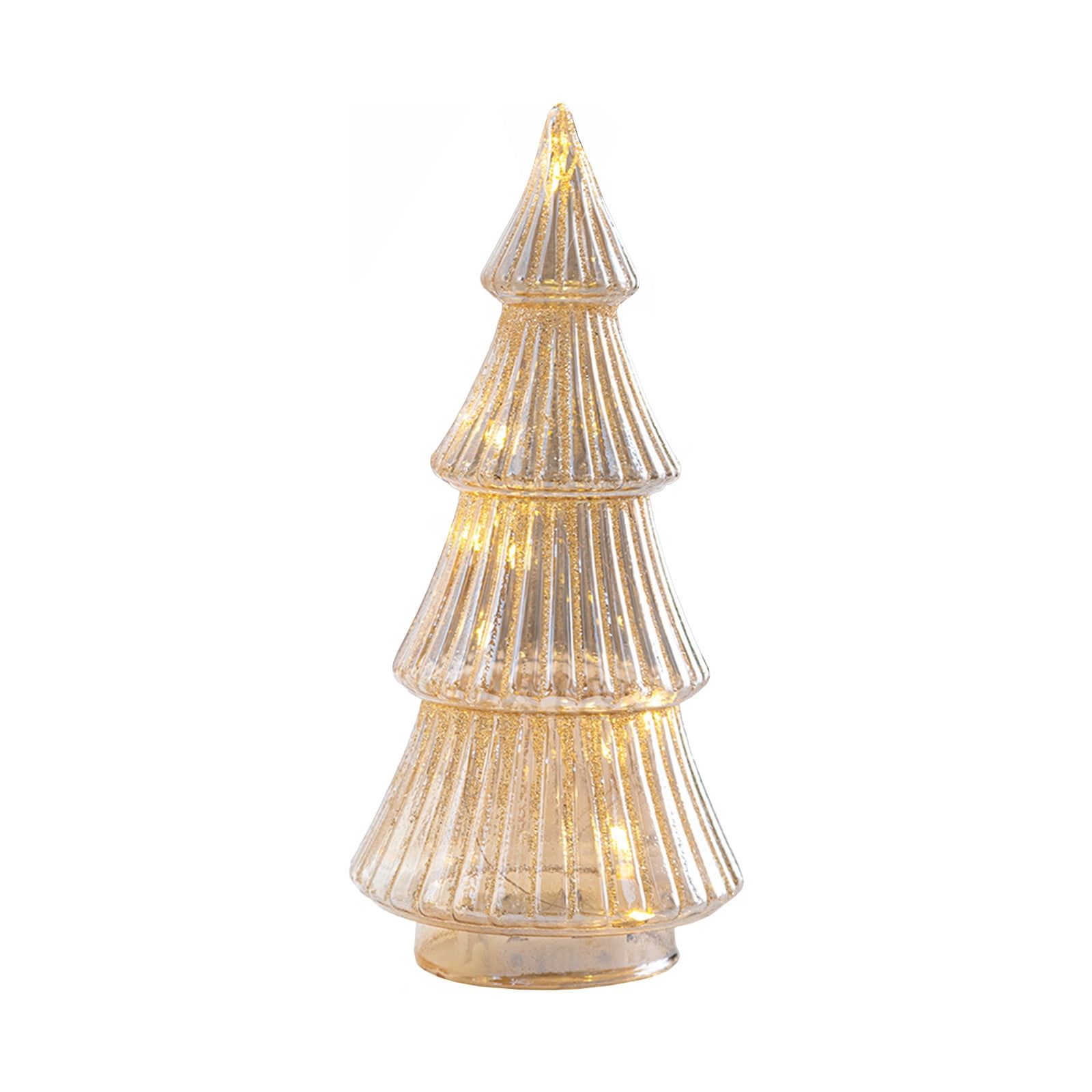 Uutvmp Glass Christmas Tree, Hand Blown Glass Tree with LED Lights ...