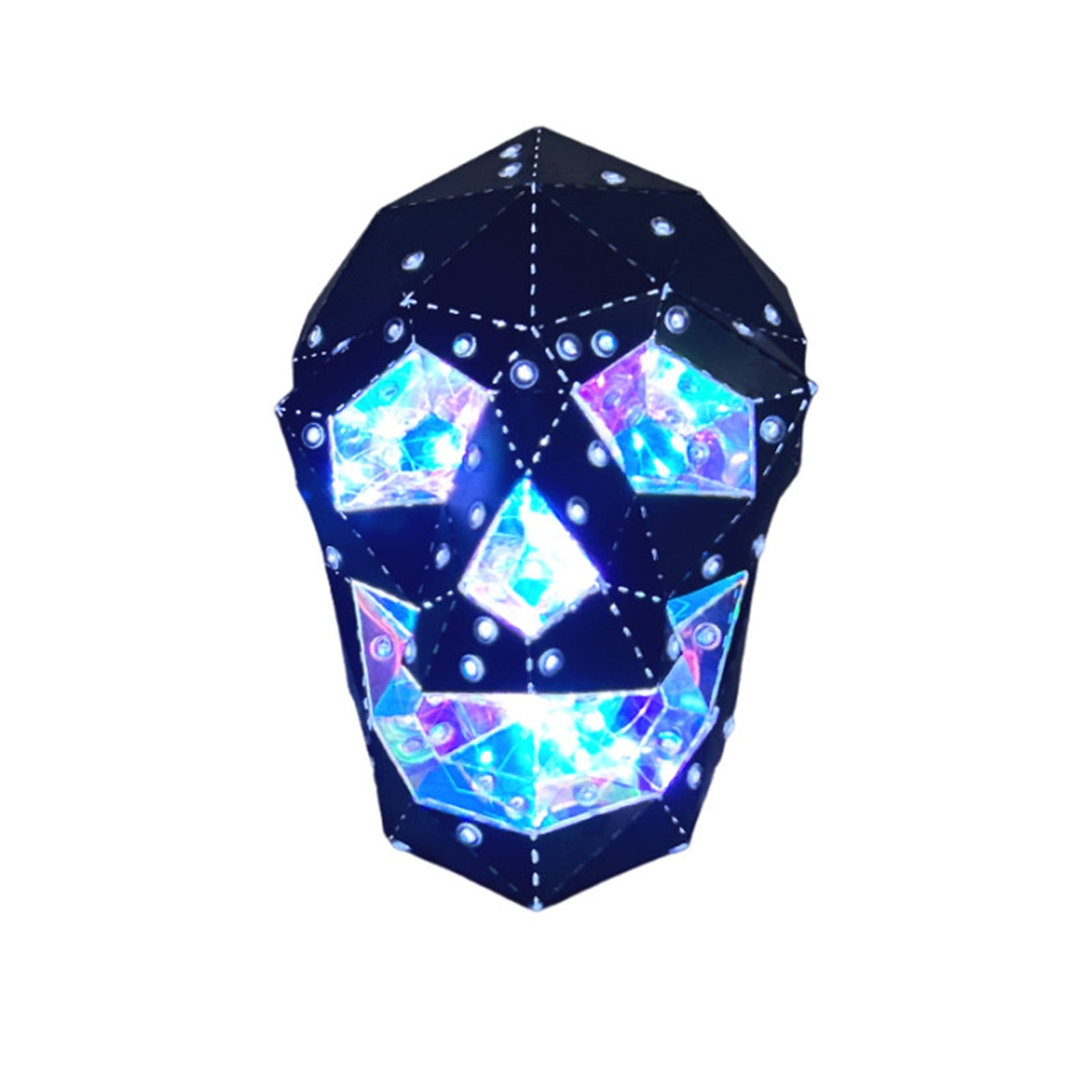 Uutvmp Halloween Decoration Lantern - Lantern String Skull Headlamp,USB ...