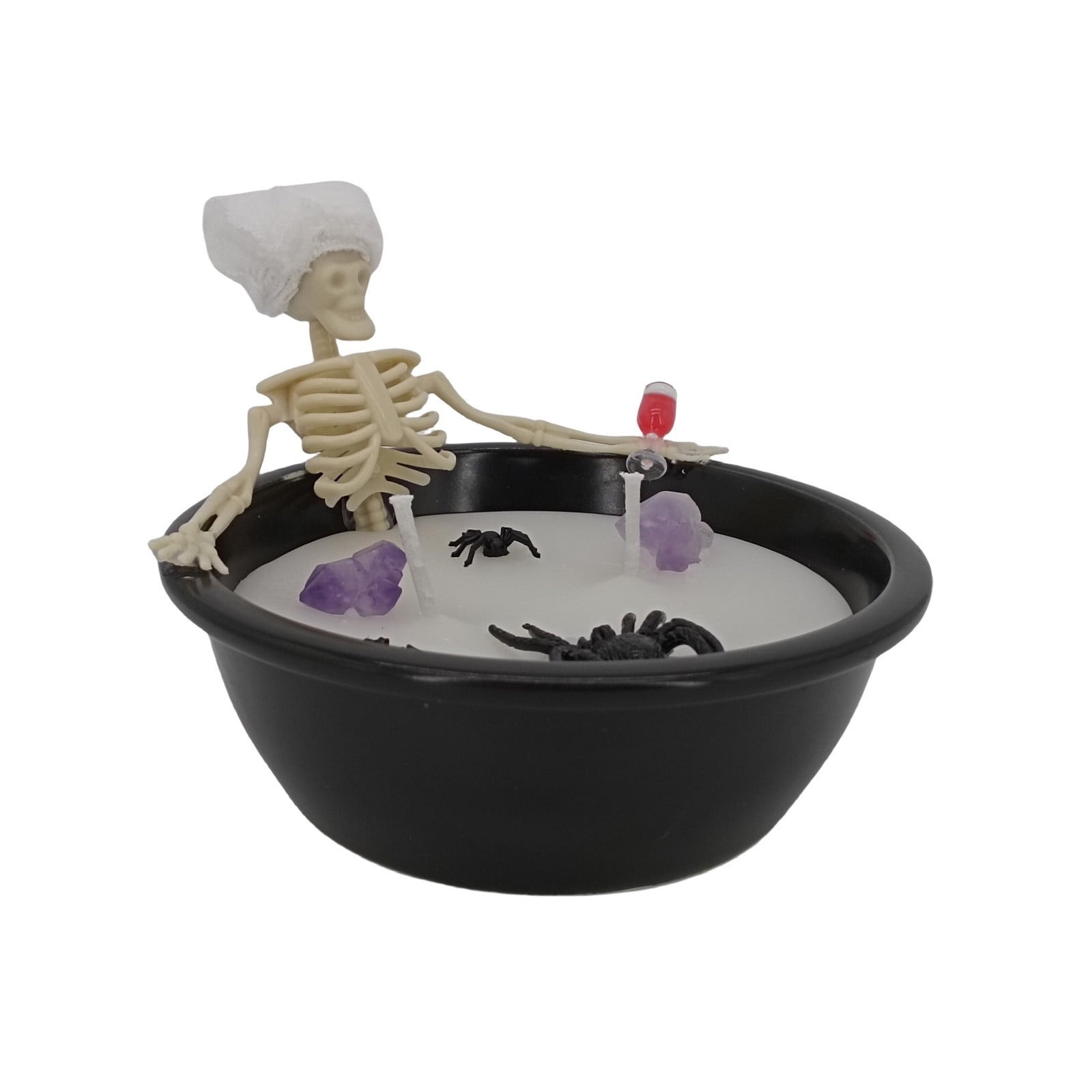 Uutvmp Halloween Skeleton Candles, Skeleton Halloween Decor, Bubble ...