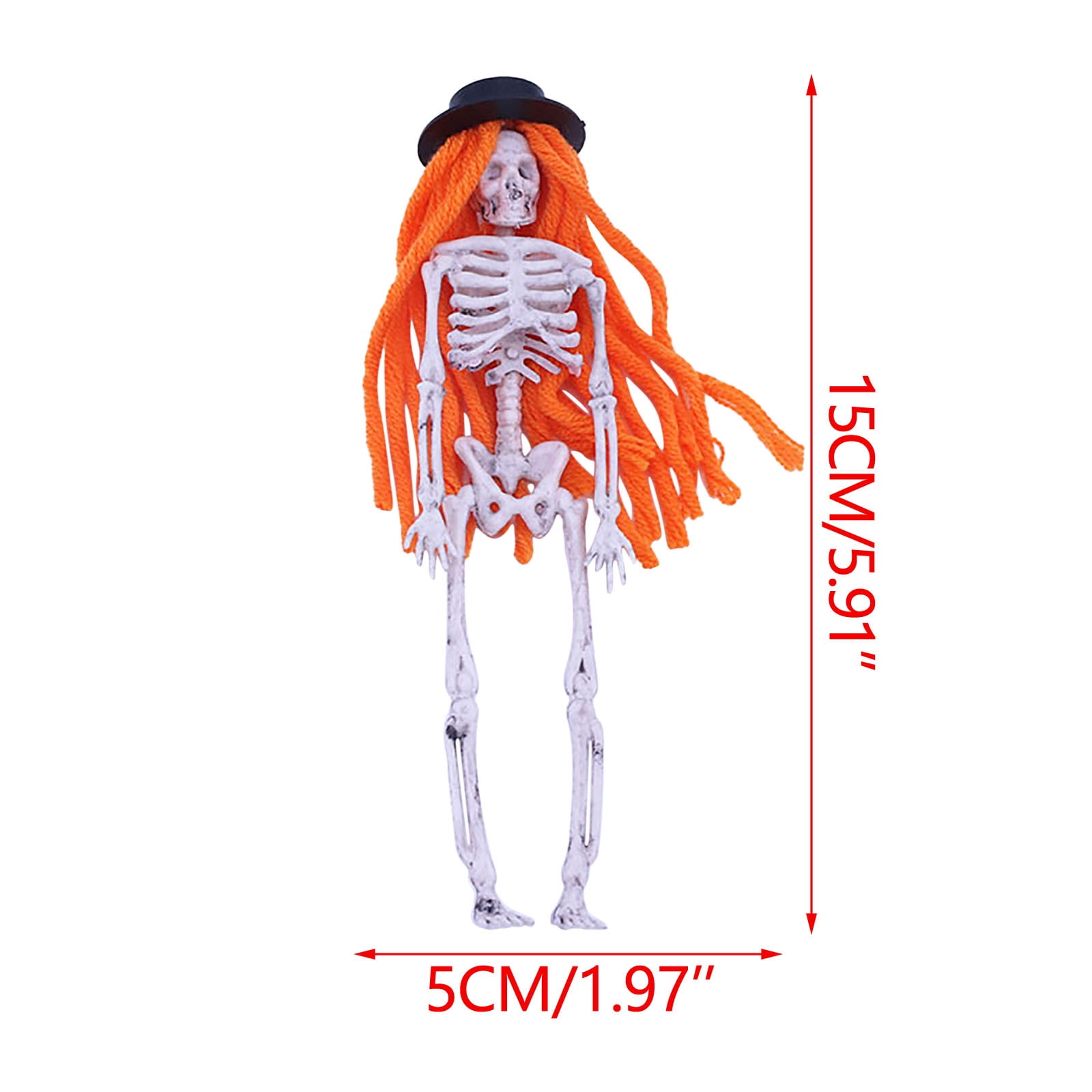 Uutvmp Halloween Skeletons Decorations 6 Inches Plastic Mini Skeleton ...