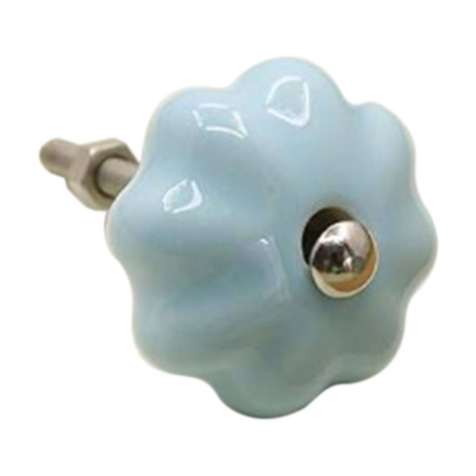 Uutvmp Hand Drawn Ceramic Blue and White Porcelain Pumpkin Handle, Knob ...