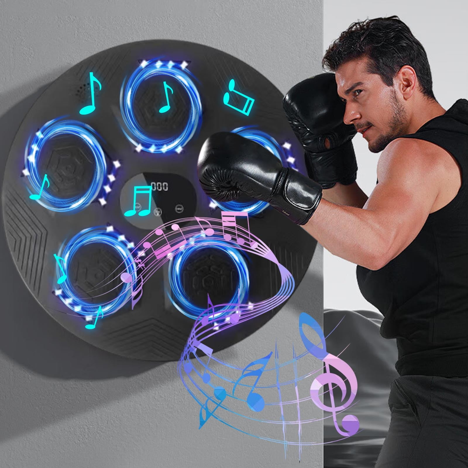 Uutvmp Music Boxing Machine, Smart Bluetooth Boxing Machine with Boxing ...