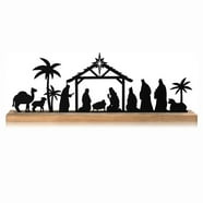 10 PCS Outdoor Nativity Scene Lighted Christmas Family Yard Decoration Nativity Sets ...