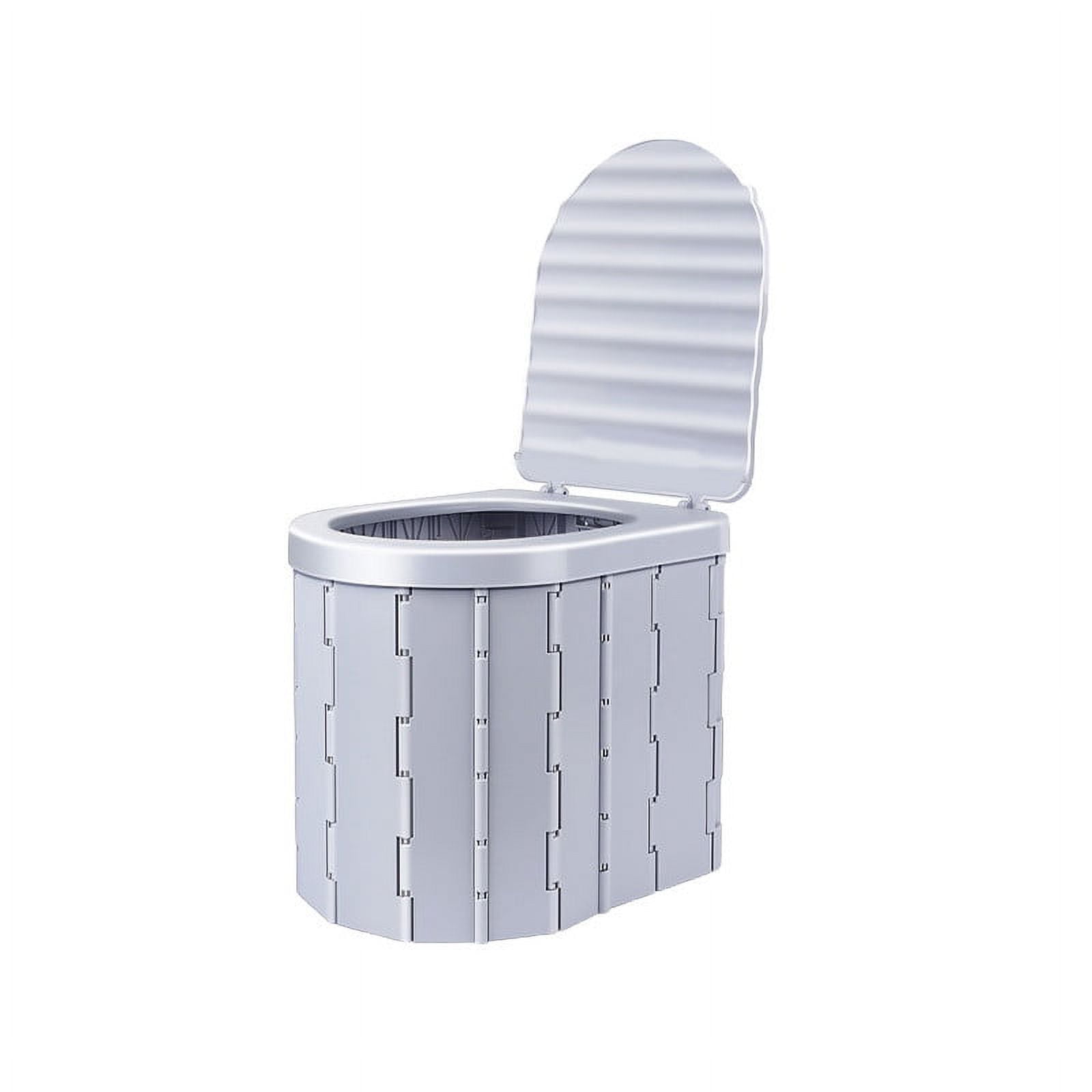 Uutvmp Portable Toilet, Camping Toilet for Adults with Lid, Folding ...