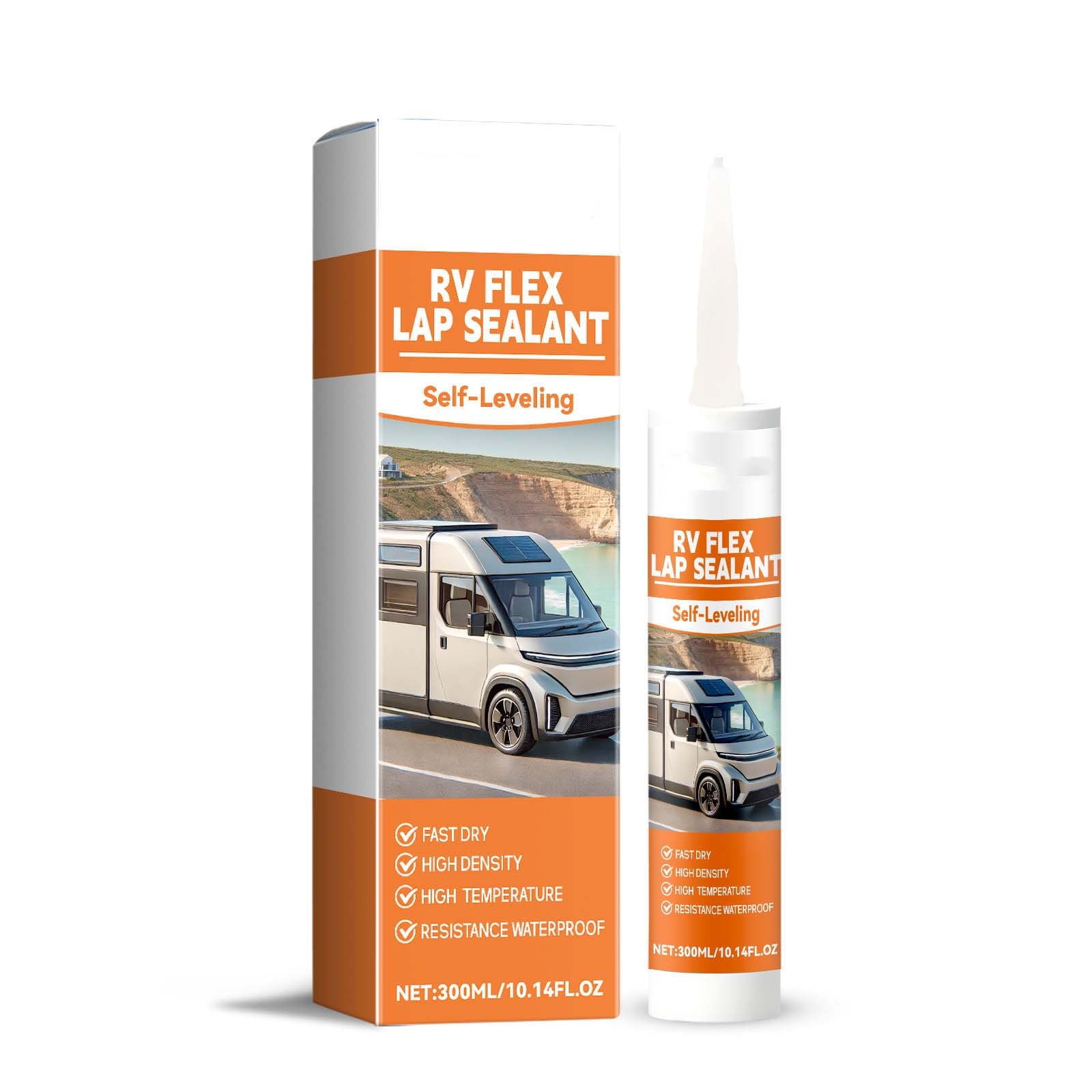 Uutvmp Self Leveling RV Roof Sealant, RV Self Leveling Roof Sealant White, Waterproof Roof Leak ...