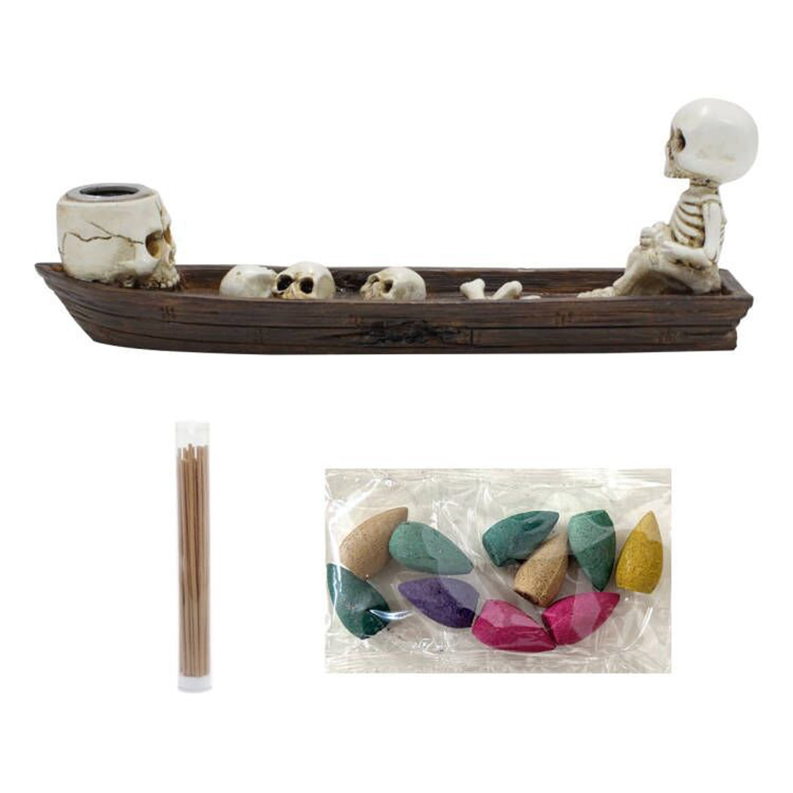 Uutvmp Skull Backflow Incense Holder Burner,Holder Skull in Fishing ...
