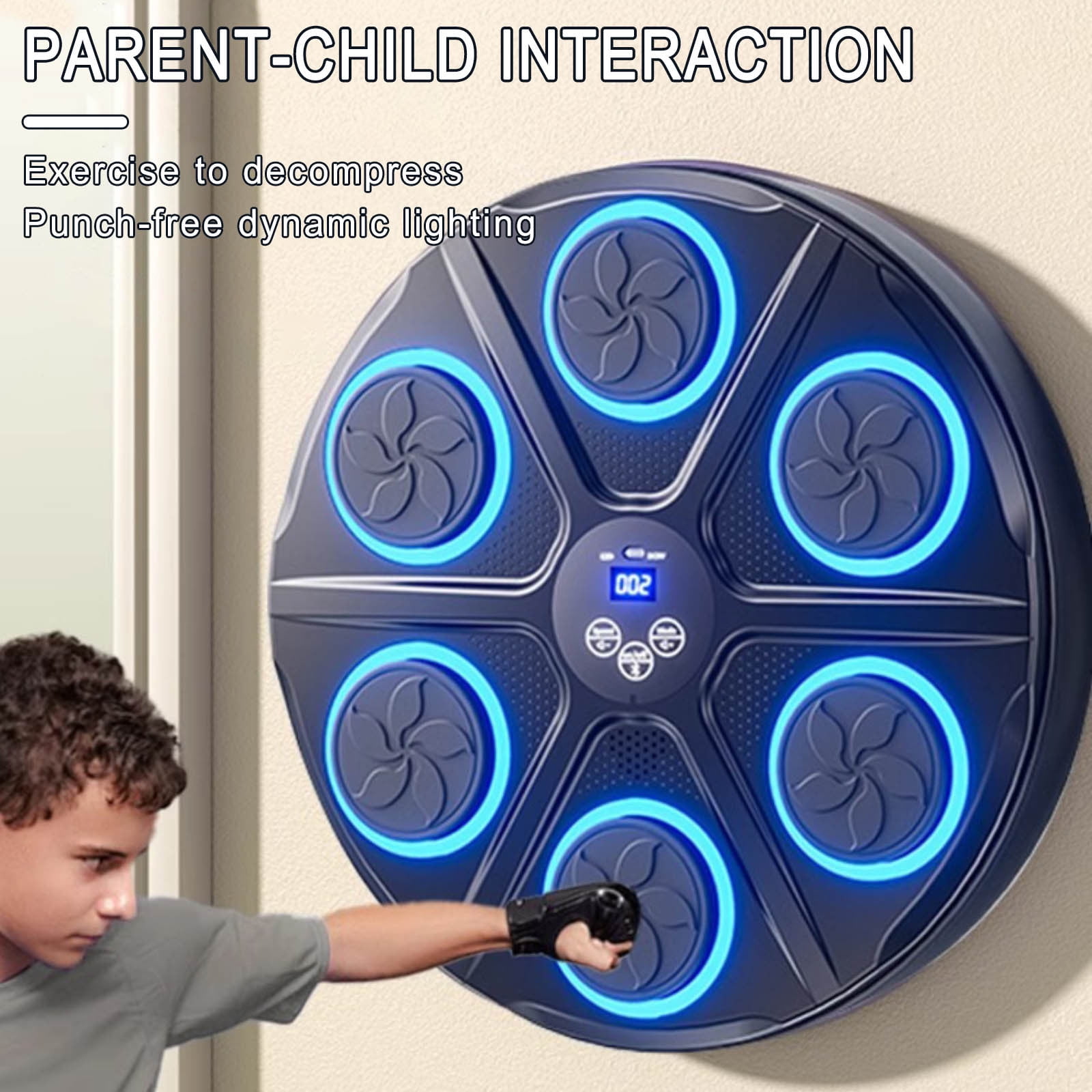 Uutvmp Smart Bluetooth Music Boxing Machine with Wall Mounted, Music ...