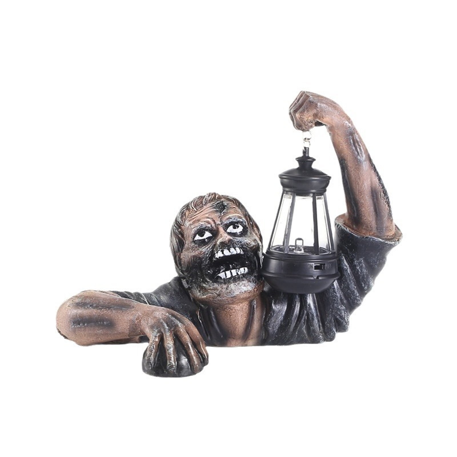 Uutvmp Zombie Garden Statue with Lantern,7.87inch Resin Realistic ...