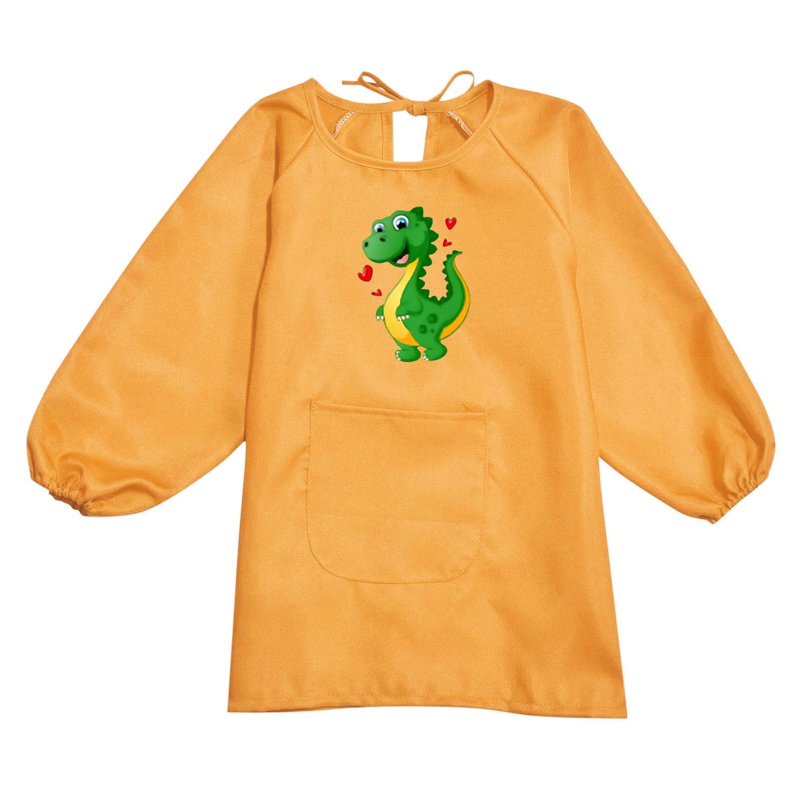 Uuwenda Toddler Baby Kids Art Smock Apron With Pocket Cute Cartoon ...