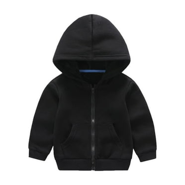 Generic Boys Full Zip Hooded Jackets Lightweight Casual Fleece Warm Zip Up Hoodie Sweatshirt ...