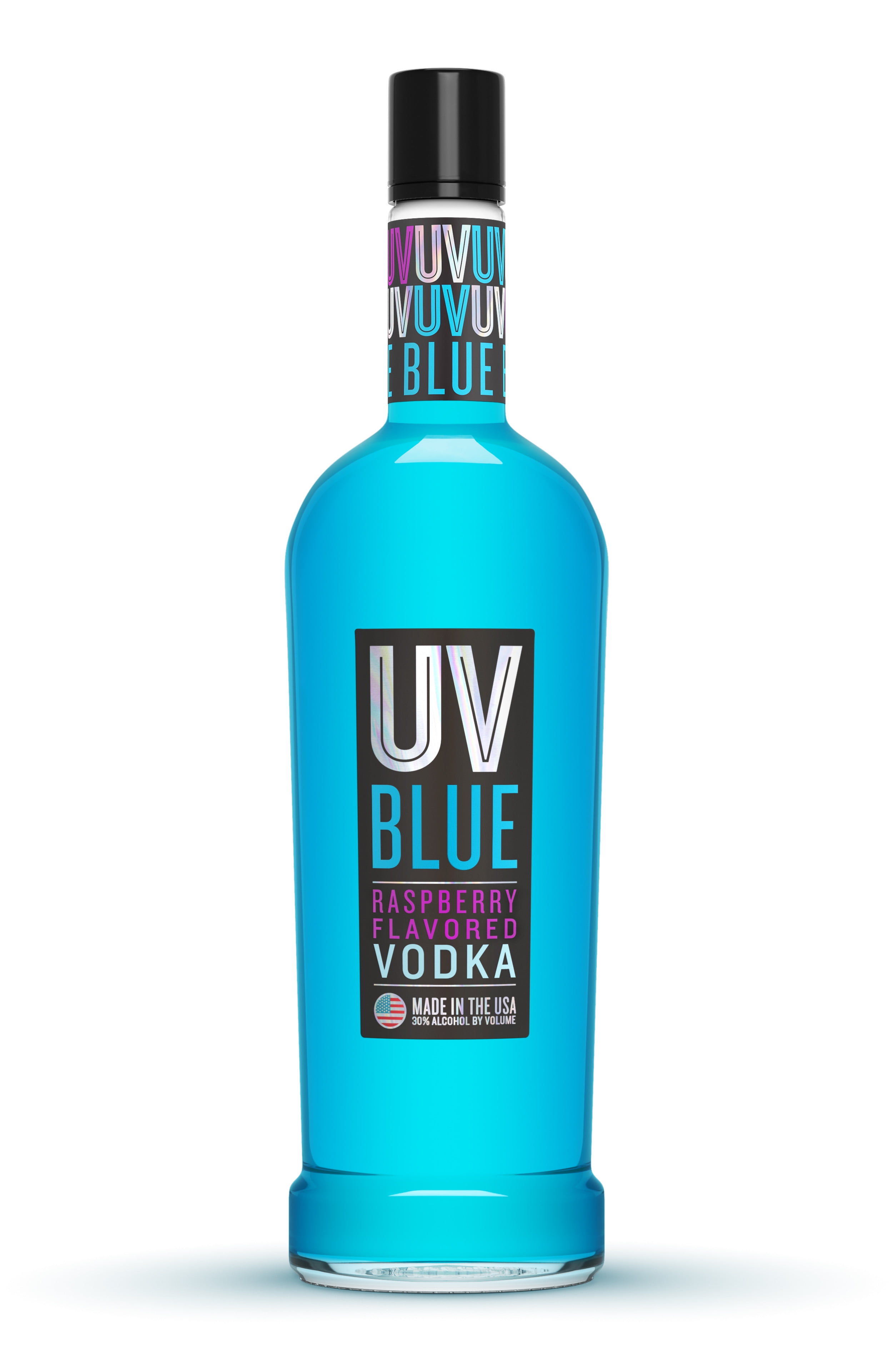 Uv Blue Raspberry Flavored Vodka, 750 ml Bottle, 30% ABV - Walmart.com