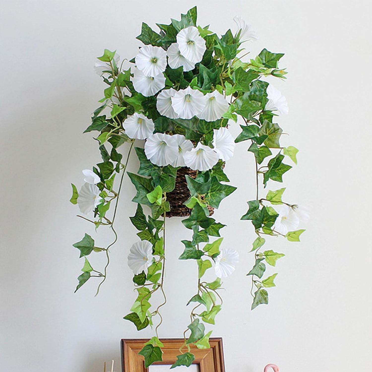 Uv Simulation Artificial Flower, 24 Bunches Artificial Morning Glories ...