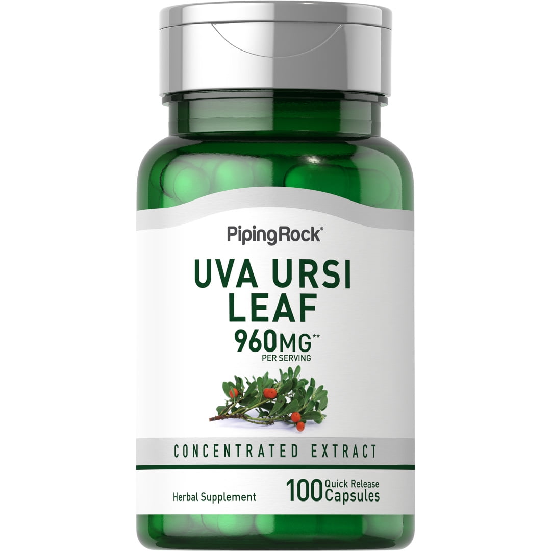 Uva Ursi Capsules 960mg| 100 Count | Supplement for Men and Women | by ...