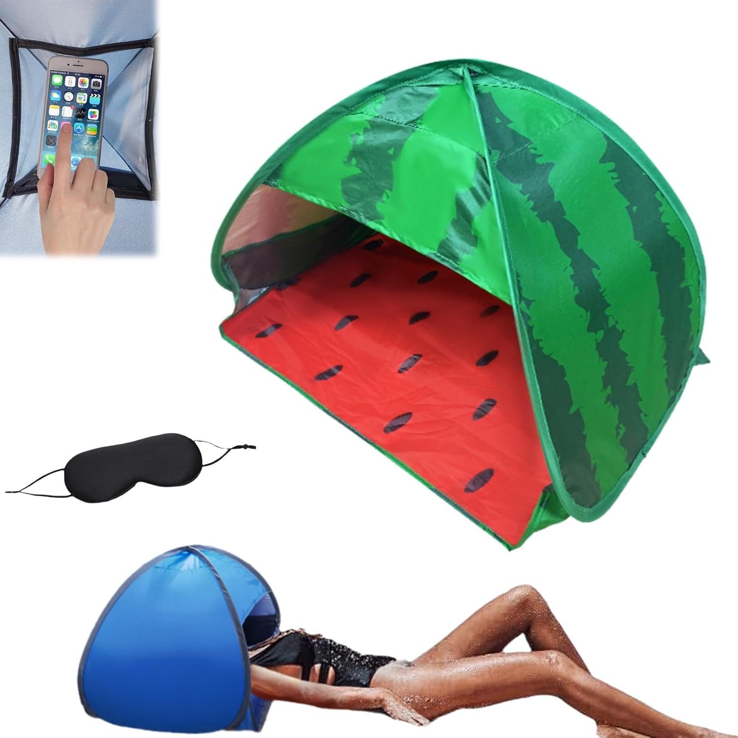 Uveego Mini Head Sun Shelter Tent, Portable Foldable Sun Shelter Pillow ...