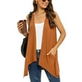 Uvplove Women's Summer Sleeveless Soft Knit Cardigan with Pockets High ...