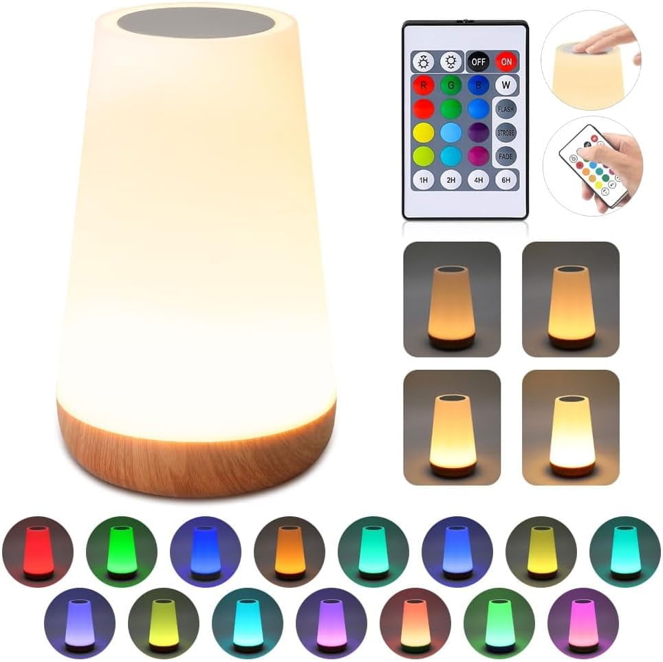 Uwantme Night Light, Dimmable Touch Lamp, Portable Touch Lamp, Led ...