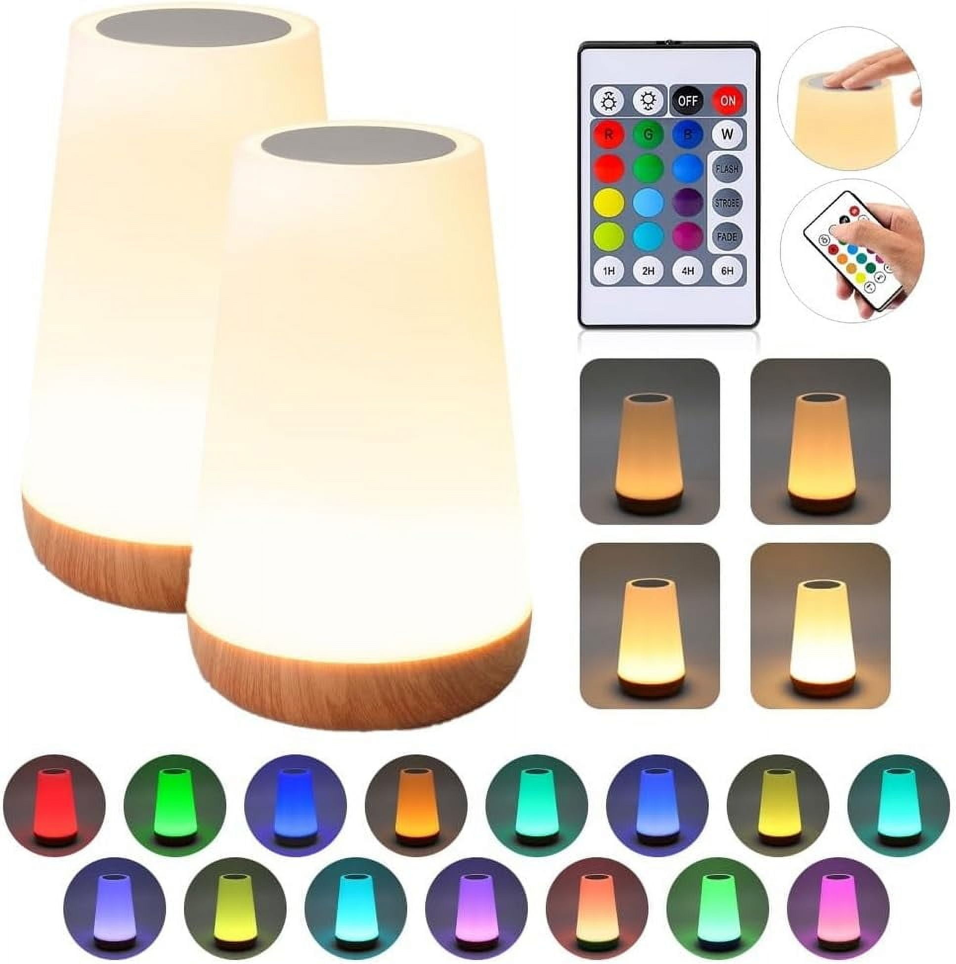 Uwantme Night Light, Portable Dimmable Touch Lamp, Small Desk Lamp for ...