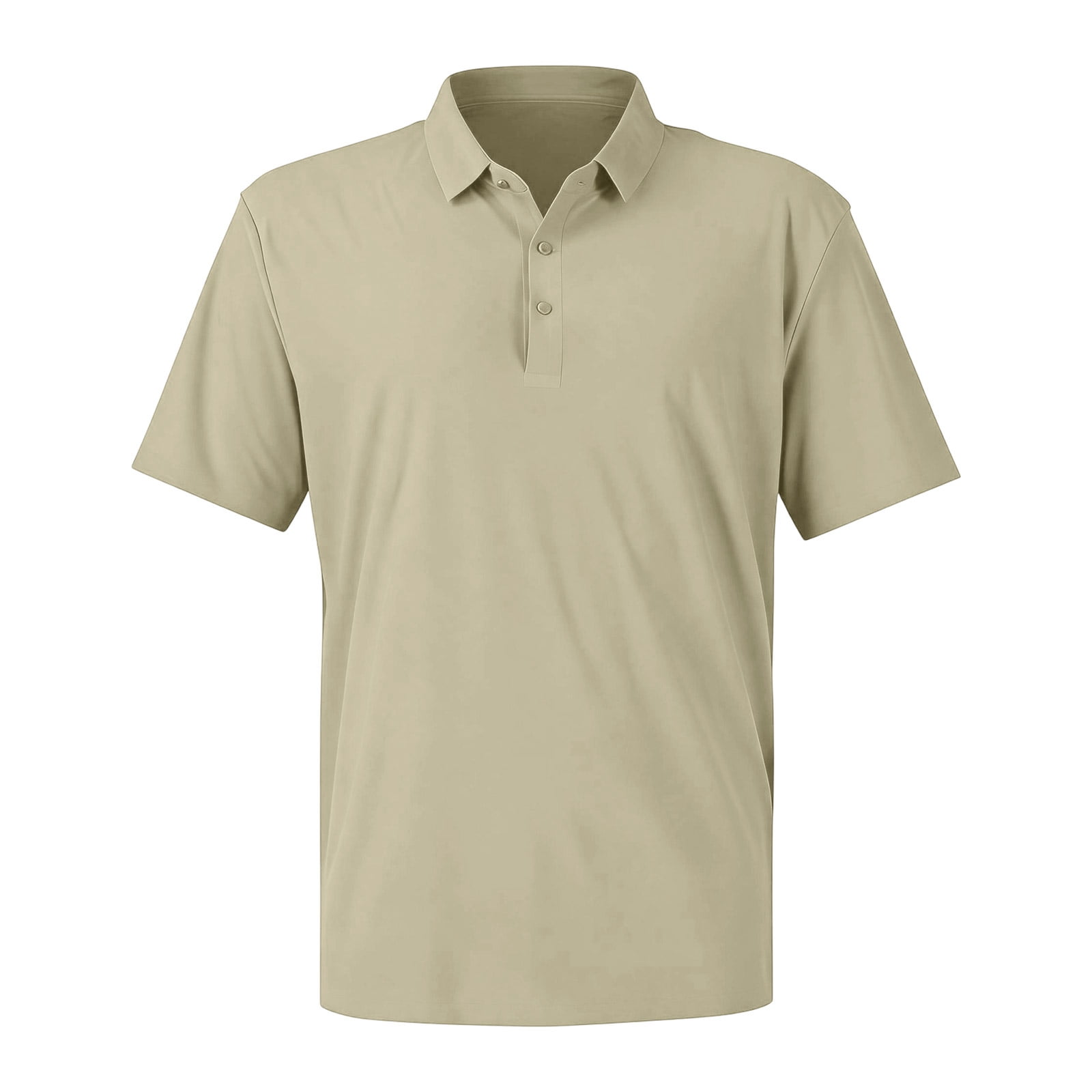 Uwinwear Men's Polo Shirt Short Sleeve 3 Button Dry Fit Casual T-Shirts ...