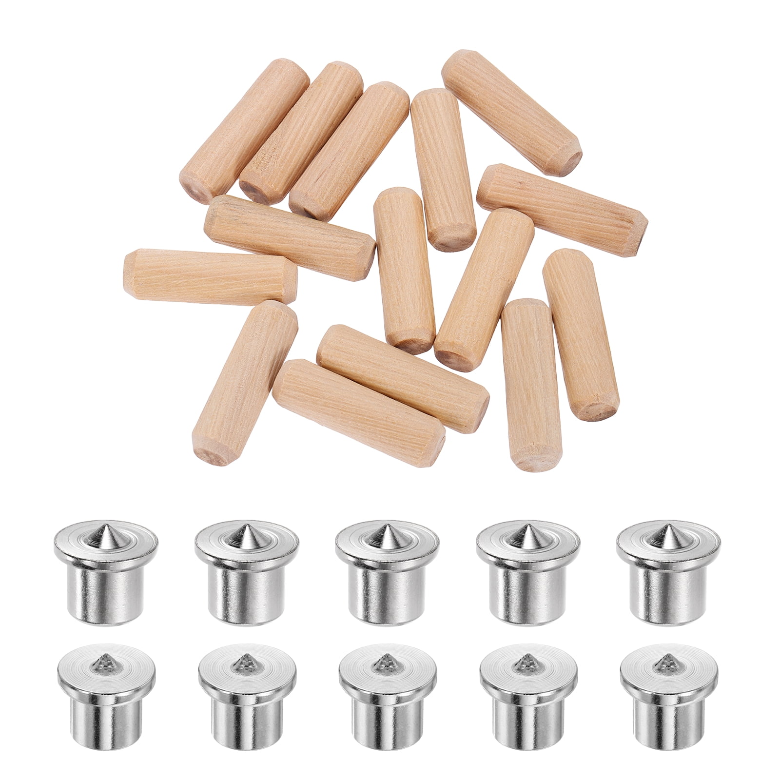 Ux cell 100Pack 1/2″x 1-9/16″ Wood Dowel Pins, Hardwood Straight ...