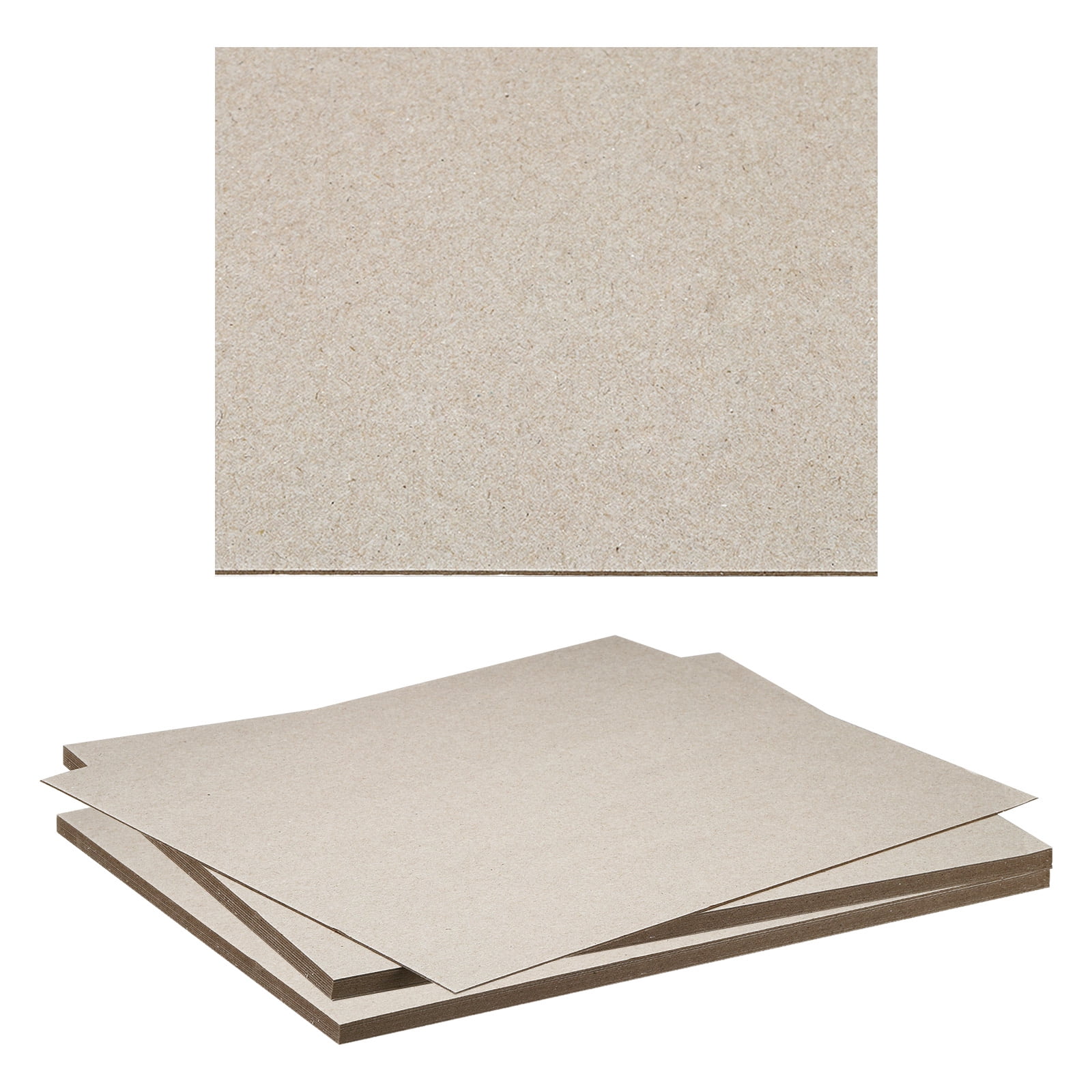 Uxcell 0.04"x12.5"x10" Book Board, 20 Pack Chipboard Sheets Book ...