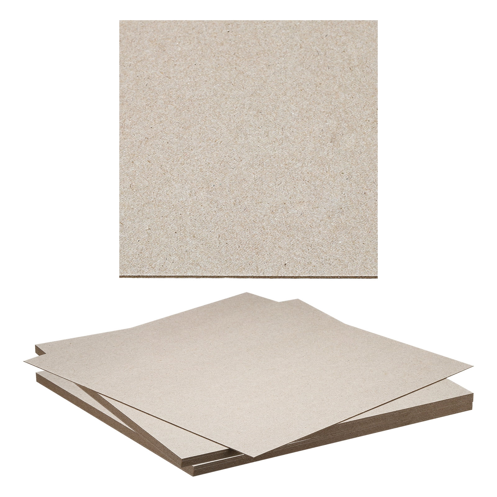 Uxcell 0.04"x12"x12" Book Board, 20 Pack Chipboard Sheets Book Binding ...