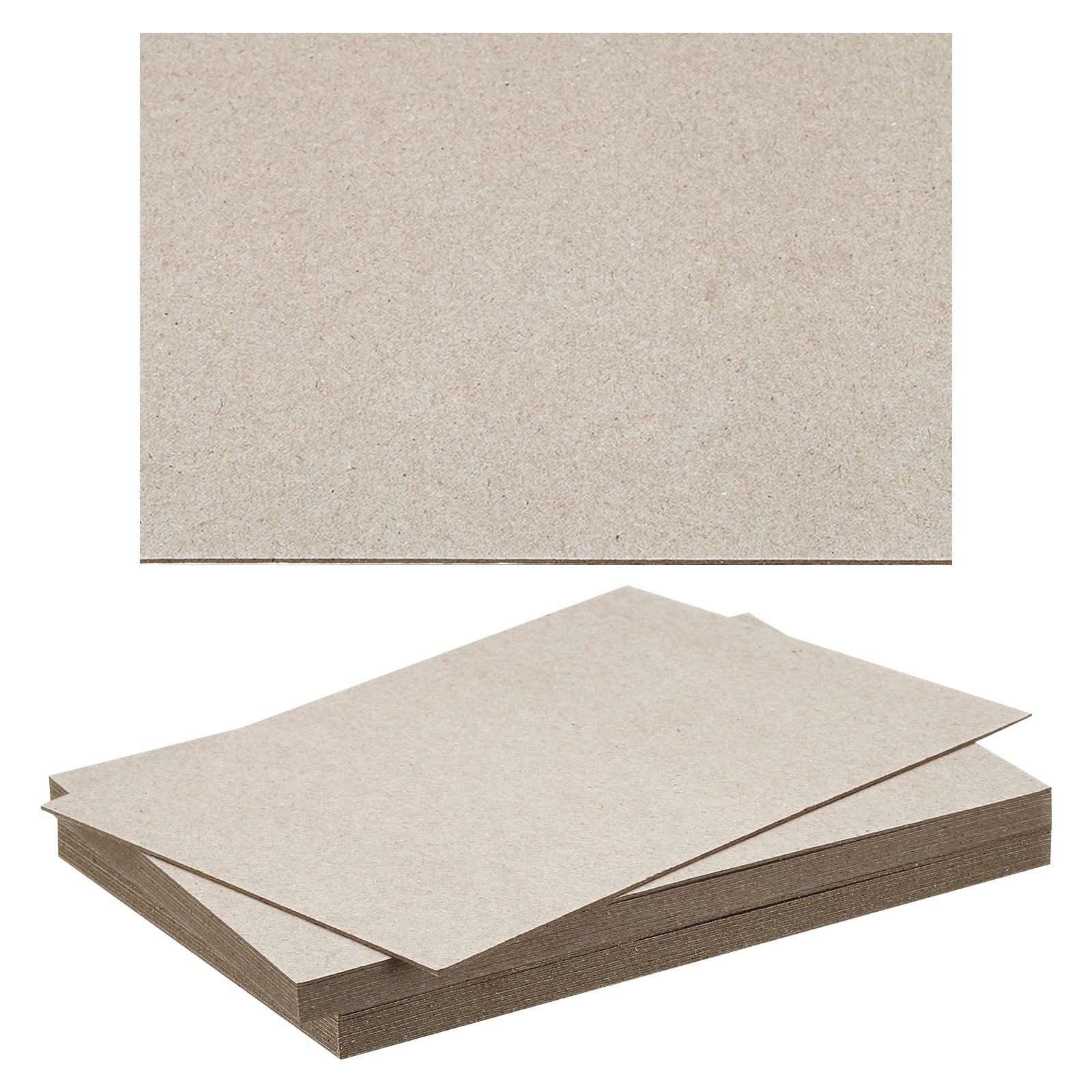 Uxcell 0.04"x7"x5" Book Board, 20 Pack Chipboard Sheets Book Binding ...