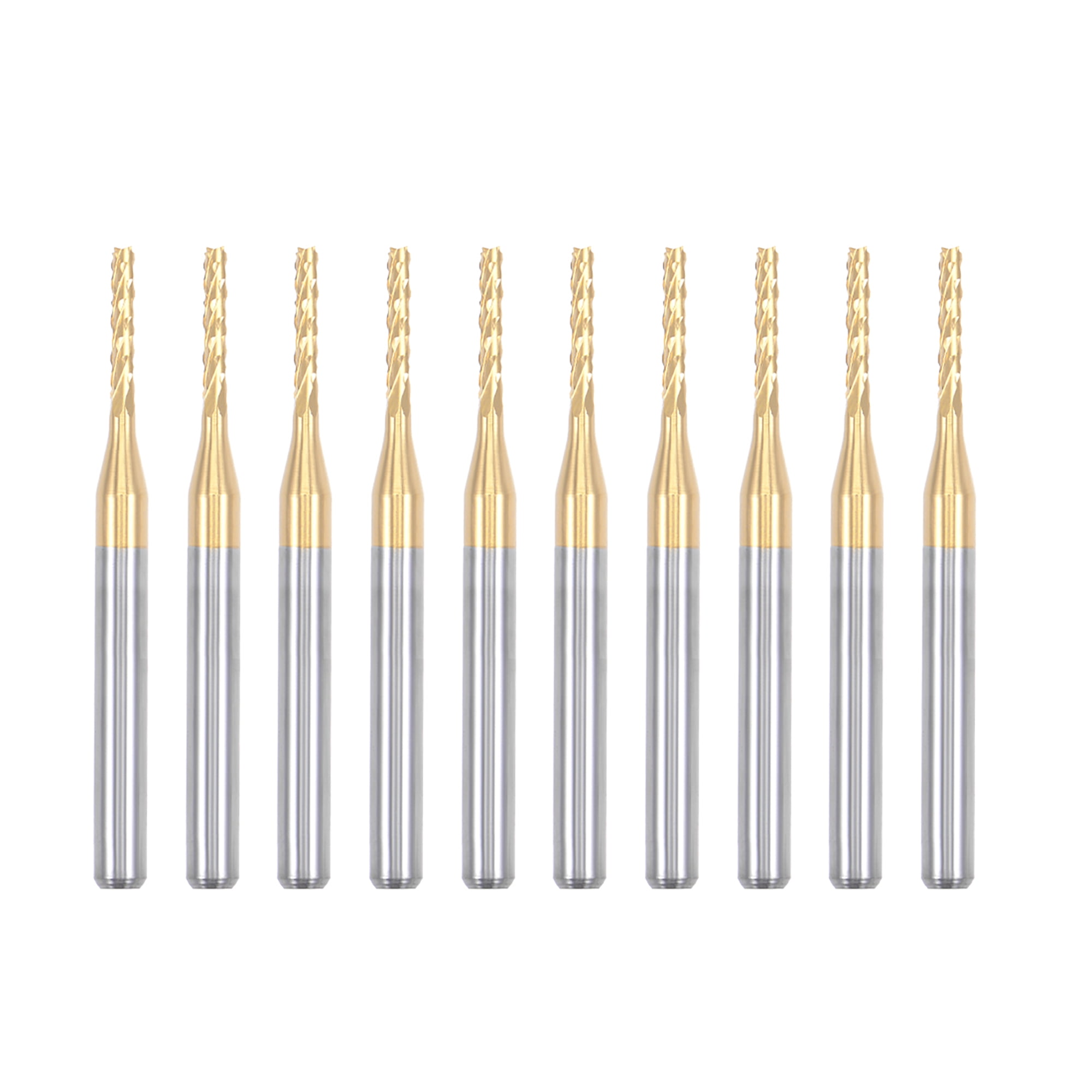 Uxcell 0.06'' Titanium Coat Carbide End Mill Engraving Milling Cutter ...