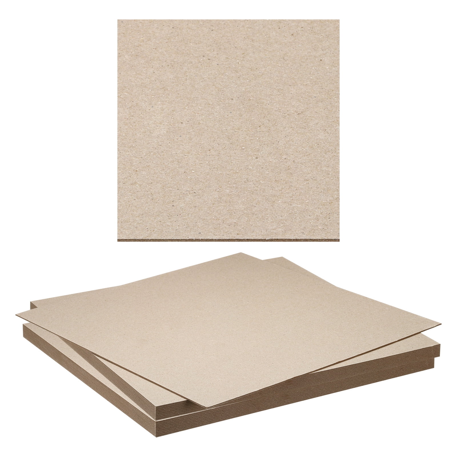 Uxcell 0.06"x12"x12" Book Board, 20 Pack Chipboard Sheets Book Binding ...