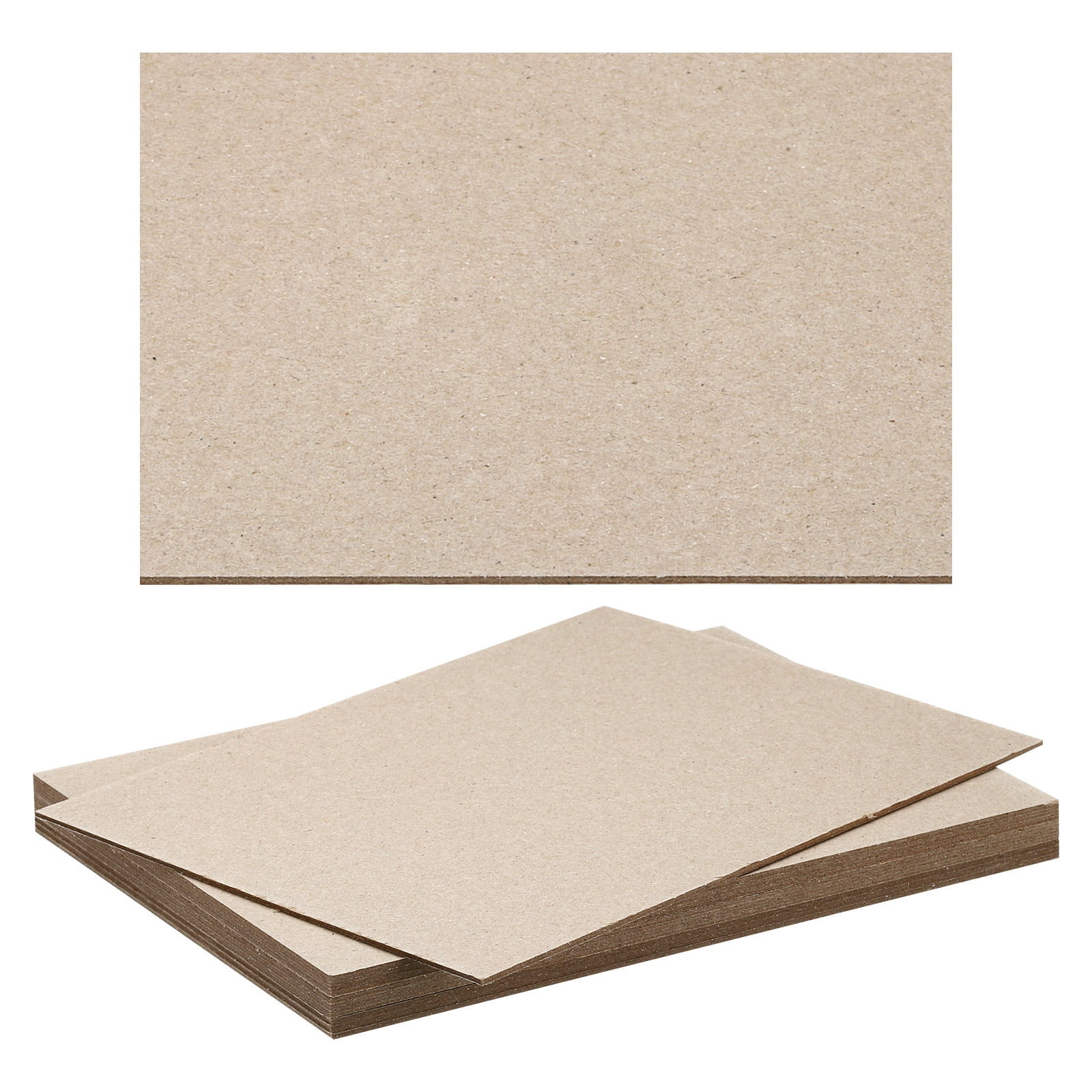 Uxcell 0.06"x7"x5" Book Board, 10 Pack Chipboard Sheets Book Binding ...