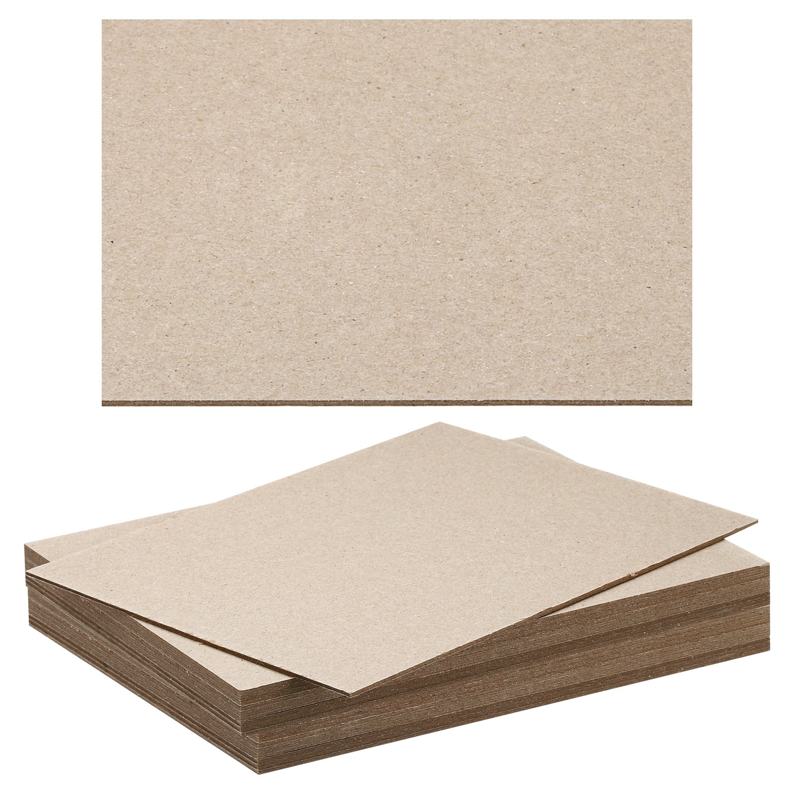 Uxcell 0.06"x7"x5" Book Board, 20 Pack Chipboard Sheets Book Binding ...