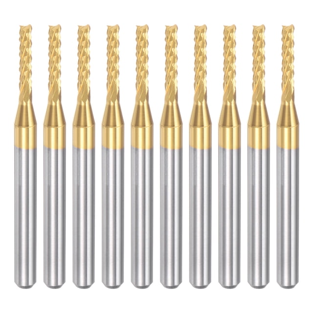 Uxcell 0.071'' Coat Carbide End Mill Engraving Milling Cutter CNC ...