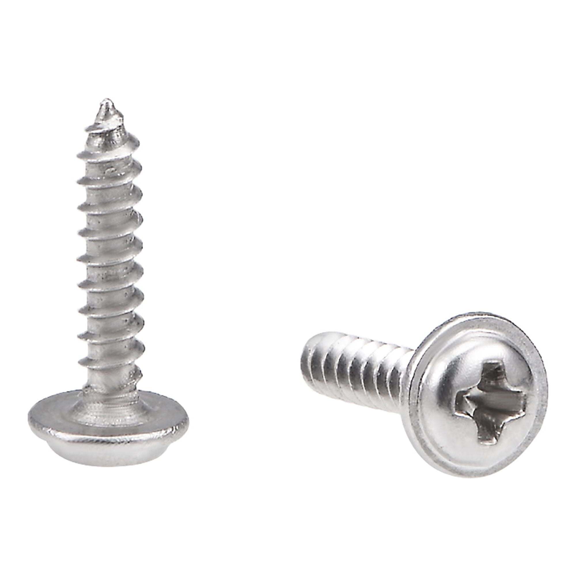 Uxcell 0.08'' x0.39'' Self Tapping Screws Pan Head Screw Fasteners ...