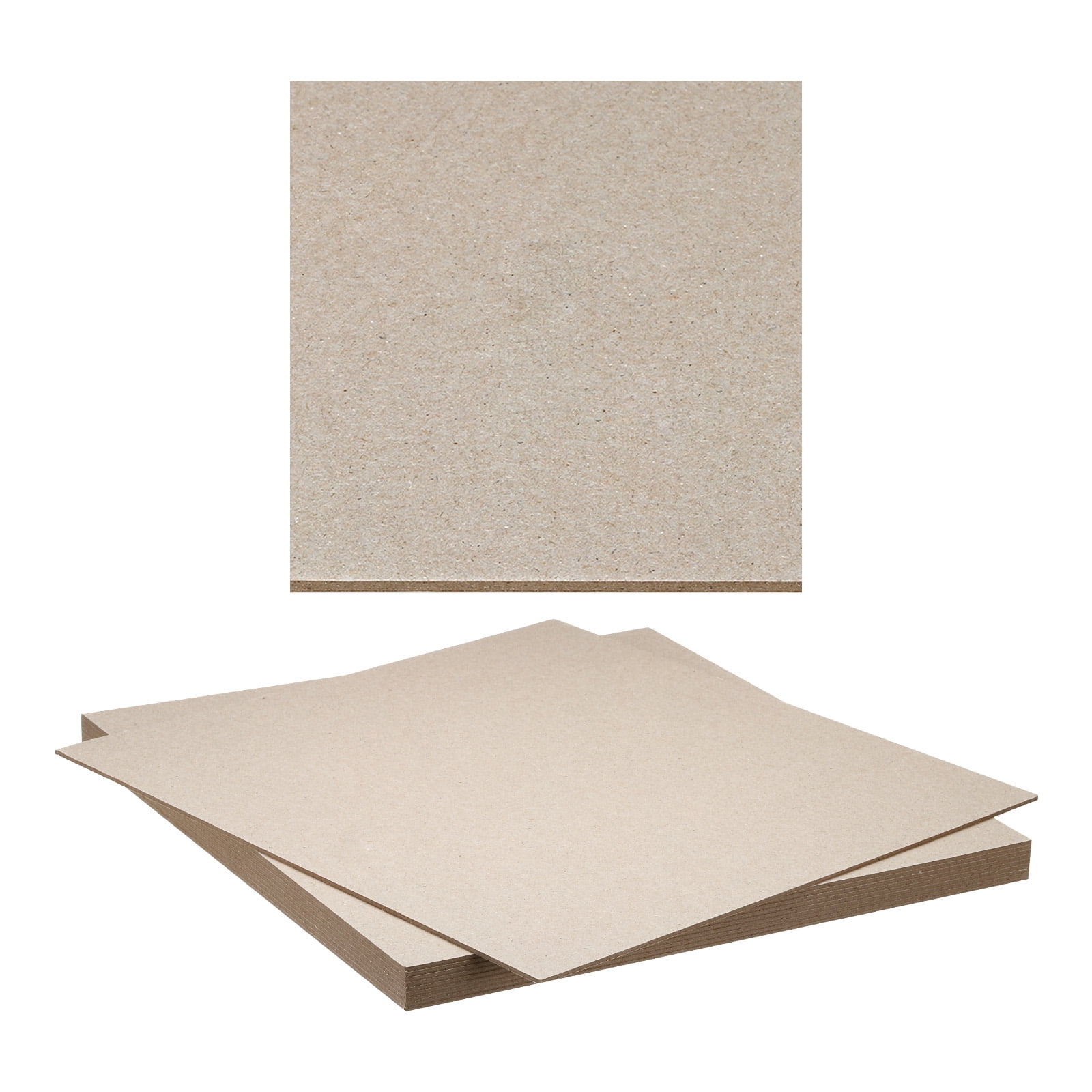 Uxcell 0.08"x12"x12" Book Board, 10 Pack Chipboard Sheets Book Binding ...