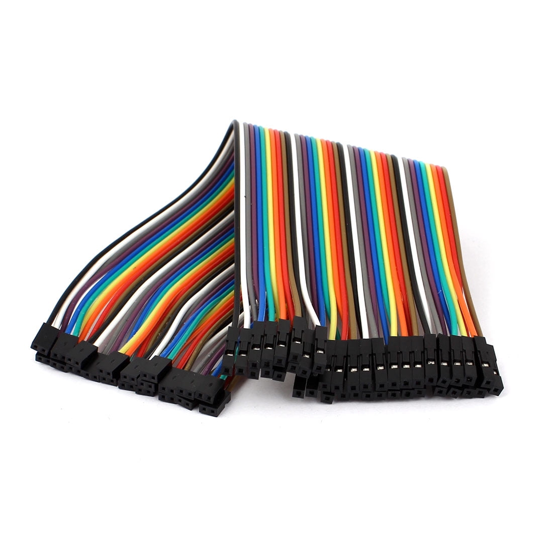 Uxcell 0.08inch Female to 0.1inch Female 2P-1P 40 Pin Wire Connector ...