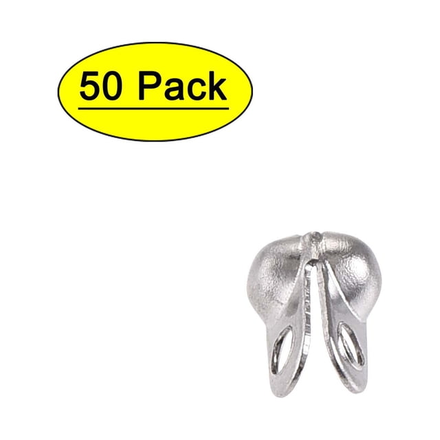 Uxcell 0.09" Clamshell Ball Chain Connector 304 Stainless Steel Silver ...