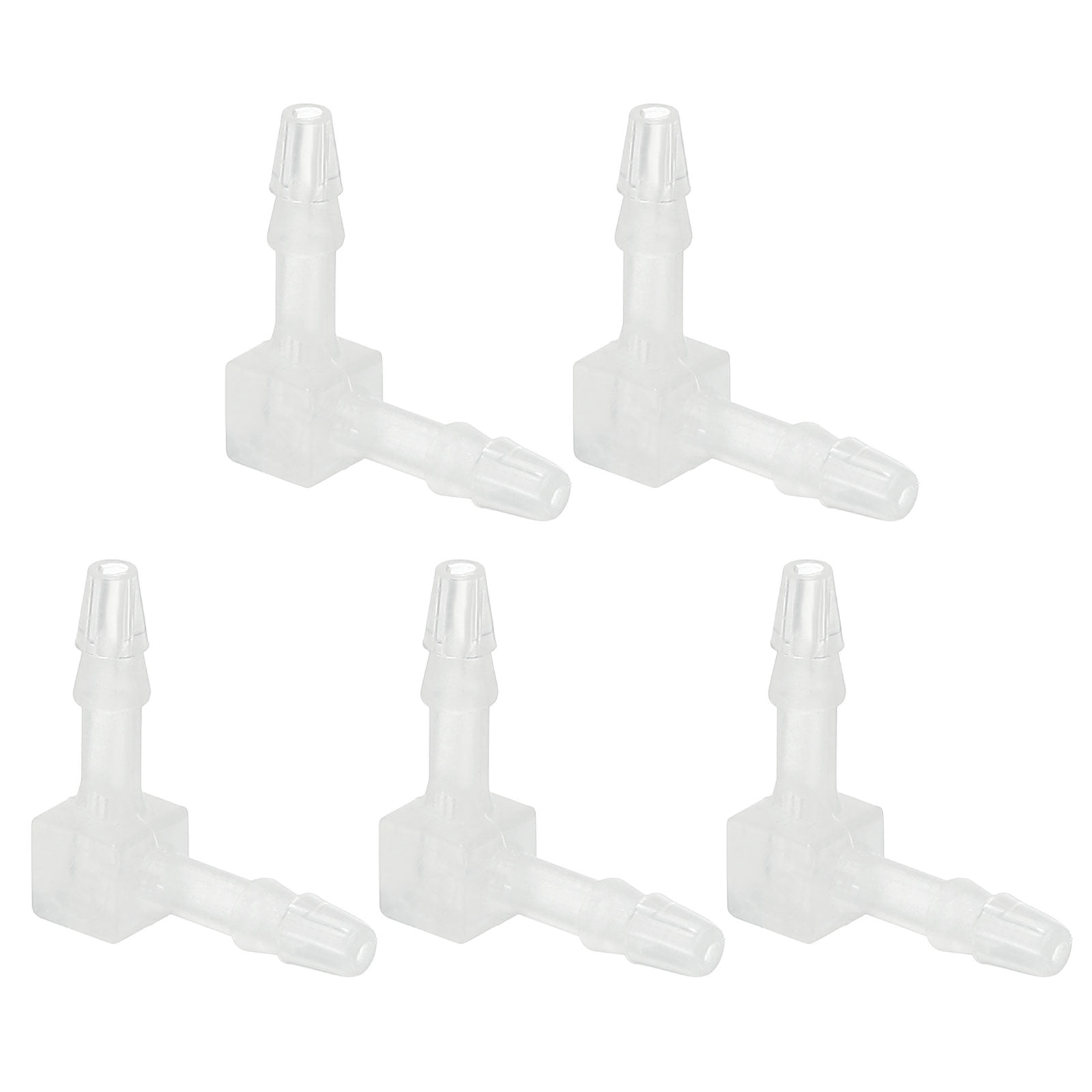 Uxcell 0.09" Plastic Hose Barb 90 Degree Elbow 5 Pack Barb Fittings 2 ...
